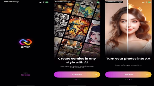 Arvin®: AI Product Photo Maker UI Breakdown | ScreensDesign Showcase