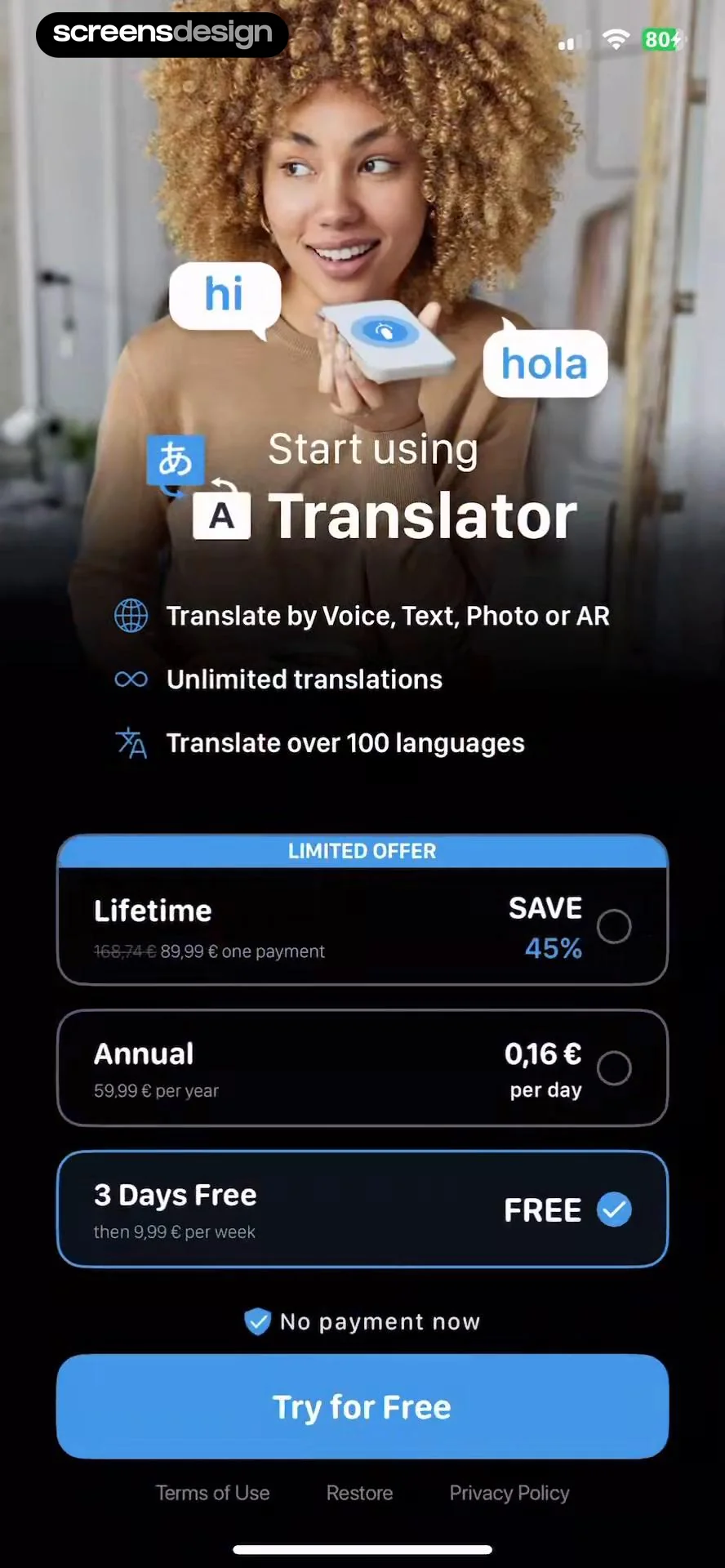 ‎Translator - AI Translate | ScreensDesign