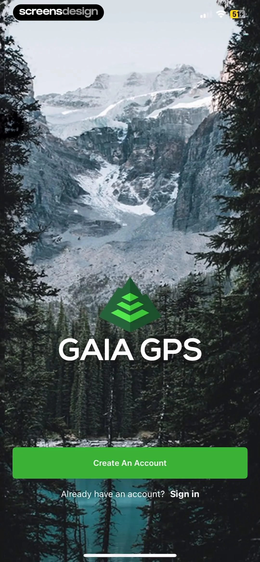 Gaia GPS: Mobile Trail Maps | ScreensDesign