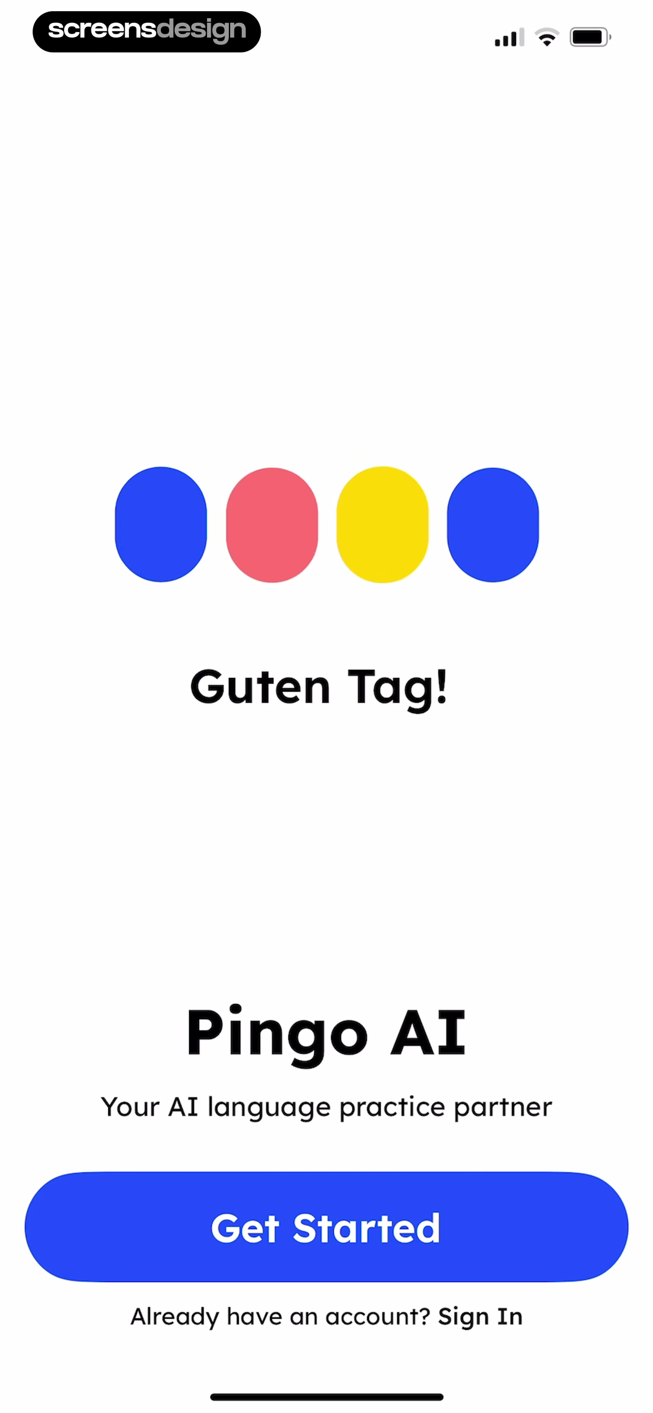 Language Learning: Pingo AI | ScreensDesign