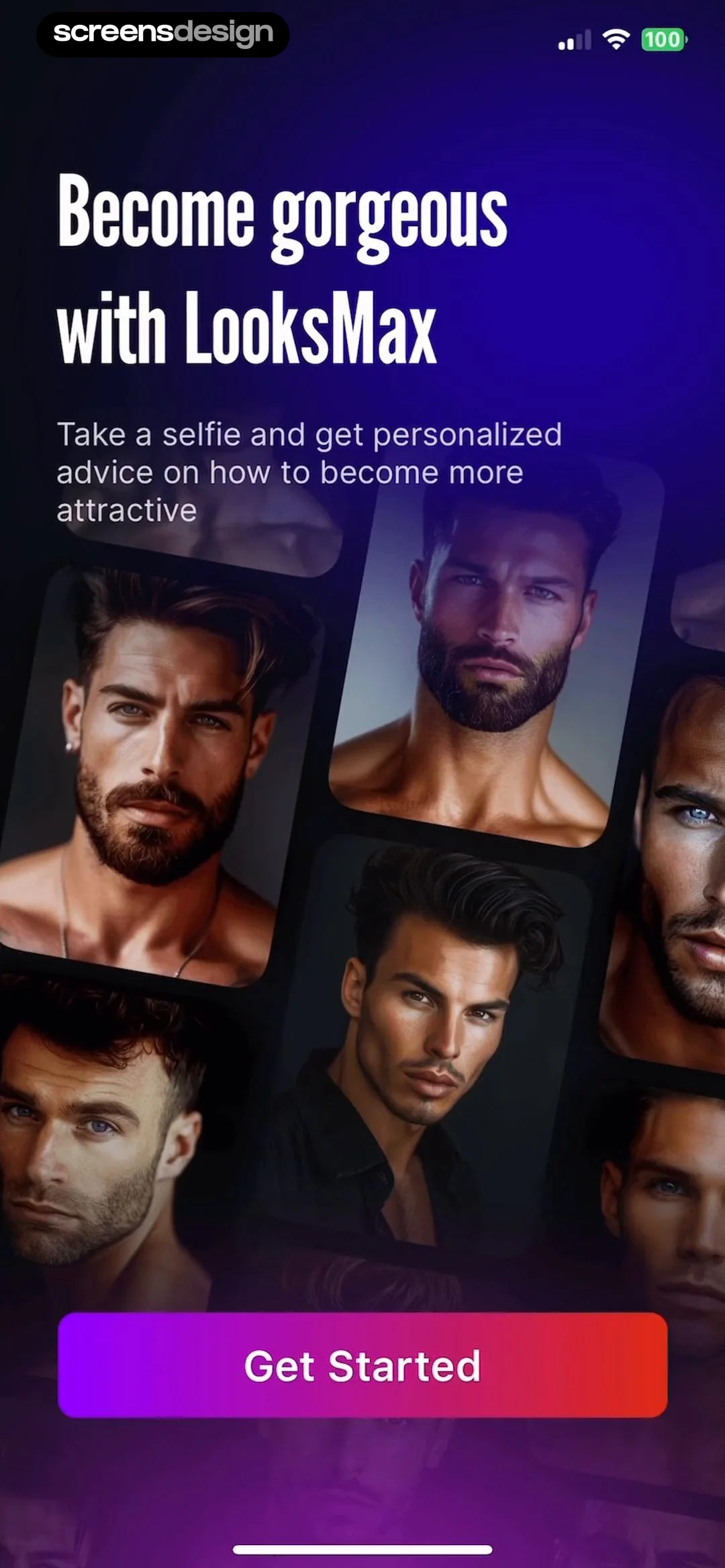 LooksMax Rating AI, Face Rater | ScreensDesign