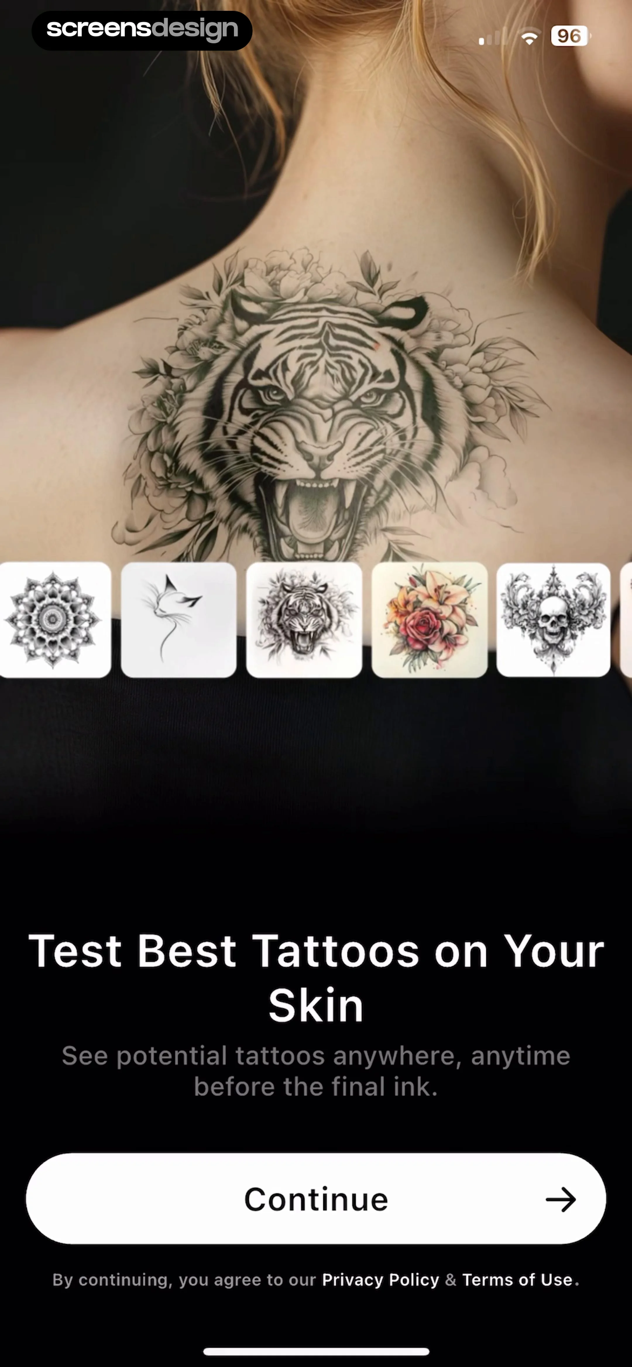 AI Tattoo Generator - InkLab | ScreensDesign
