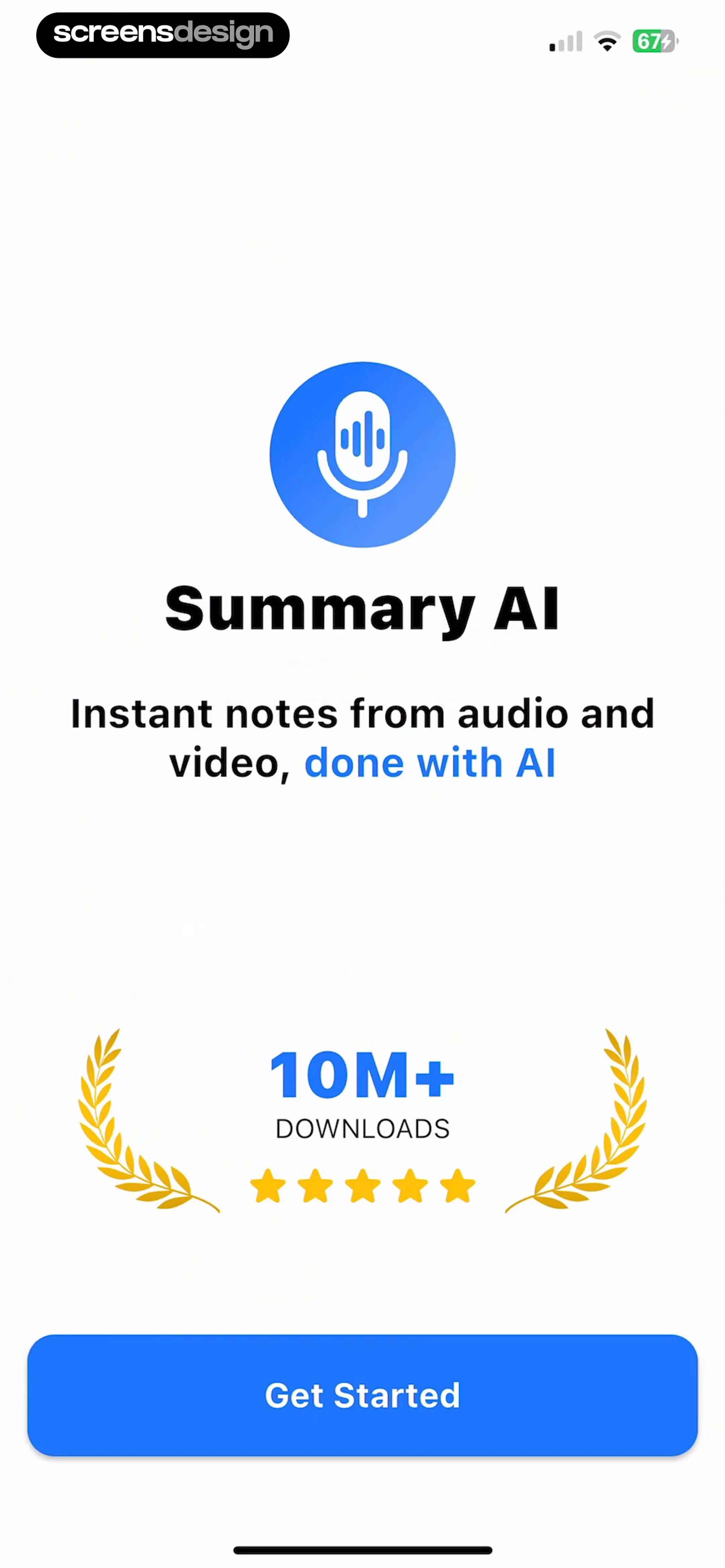Summary: AI Meeting Note Taker | ScreensDesign