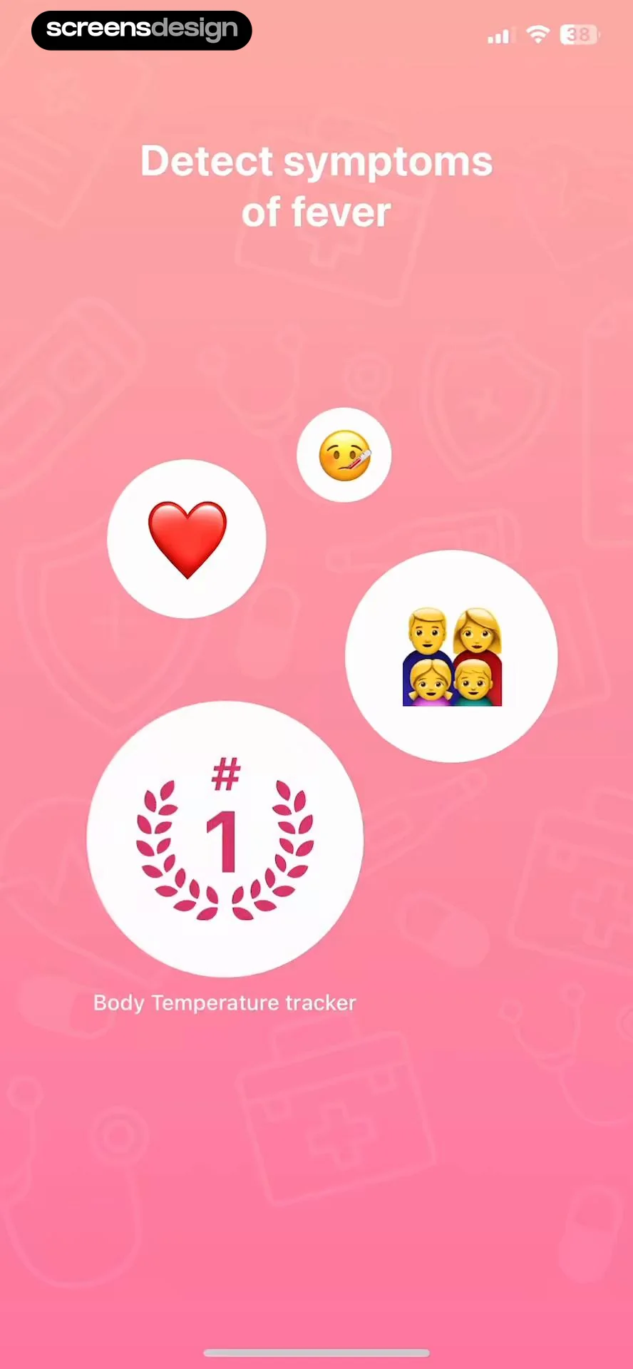 Body Temperature App For Fever | ScreensDesign