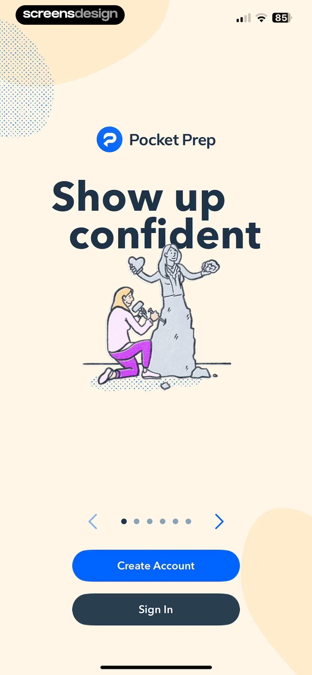 Pocket Prep Behavioral Health | ScreensDesign