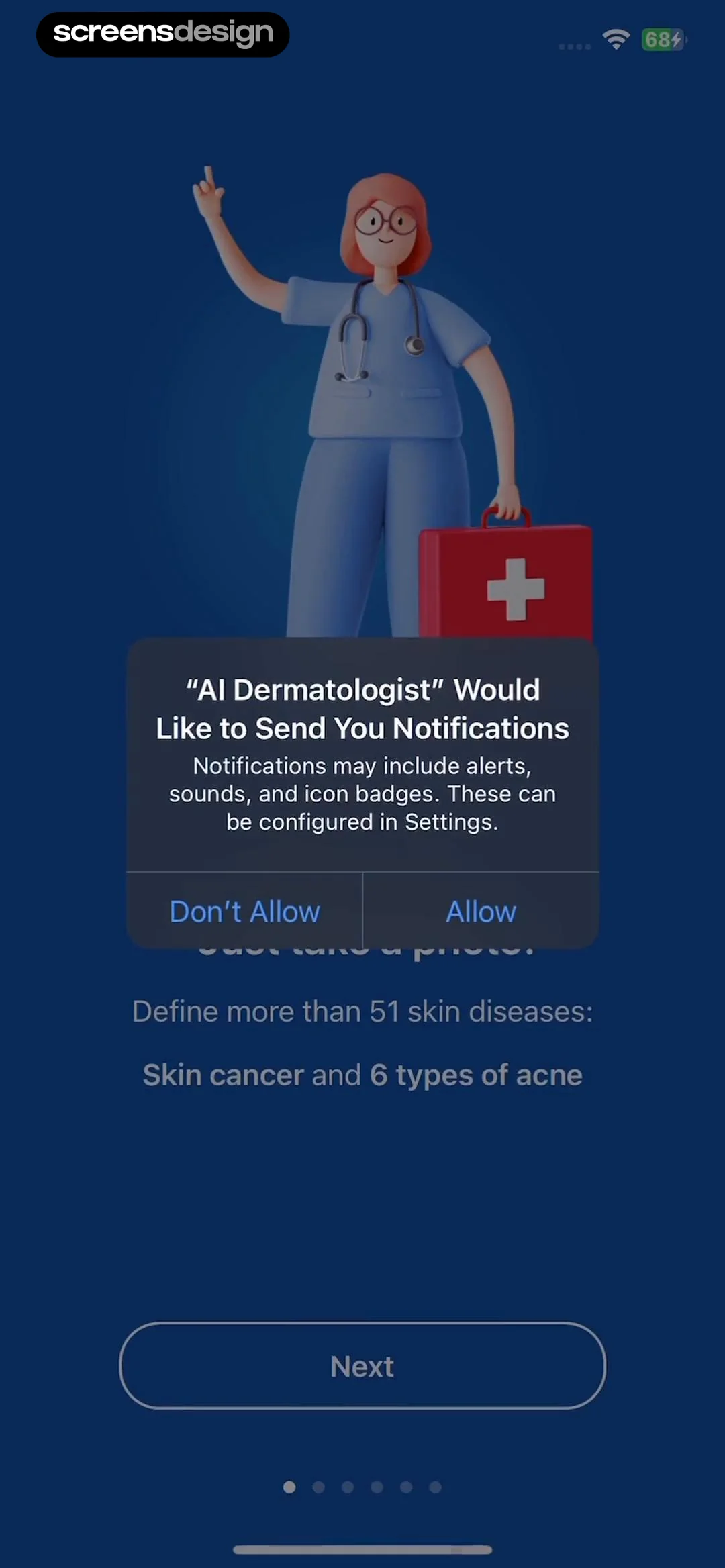 AI Dermatologist: Skin Scanner | ScreensDesign