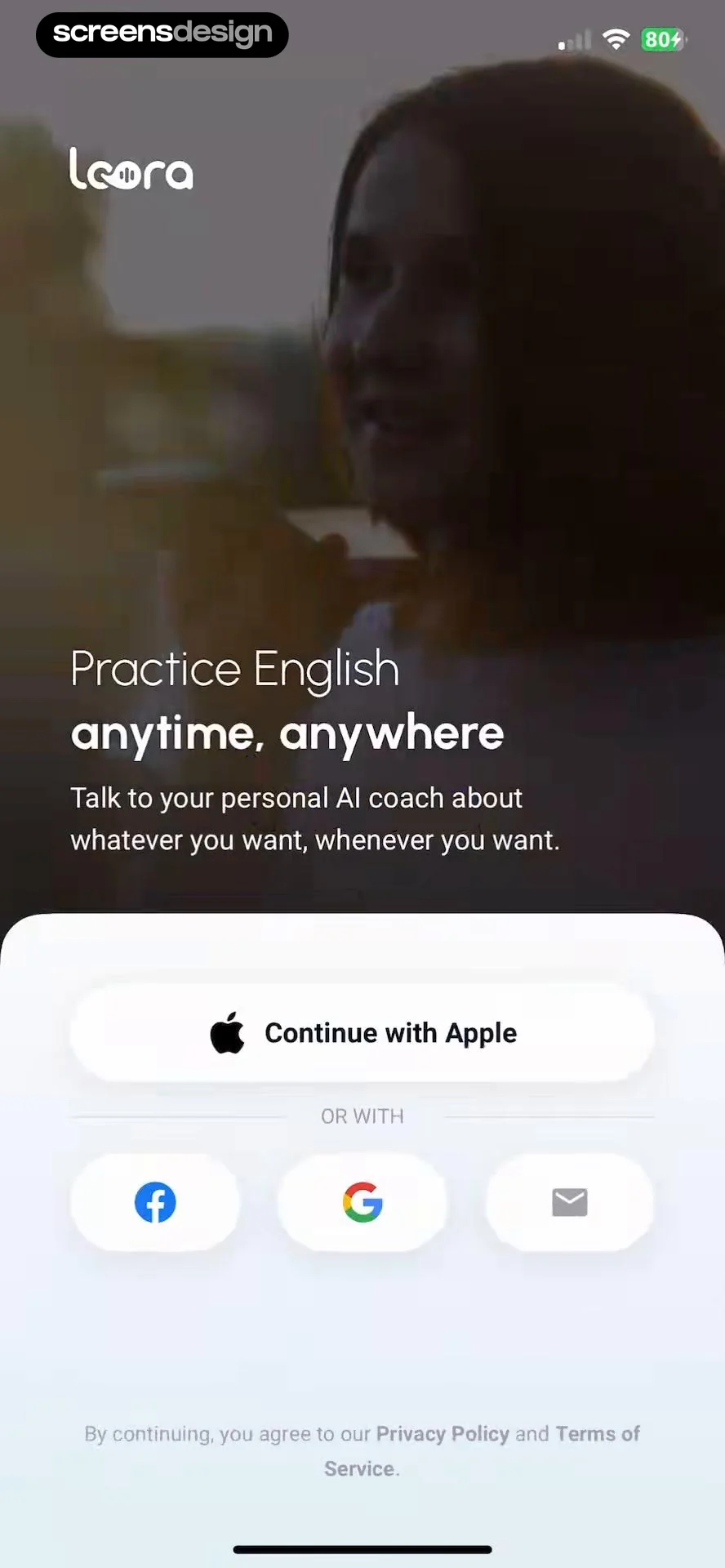 Speak English with Loora AI | ScreensDesign