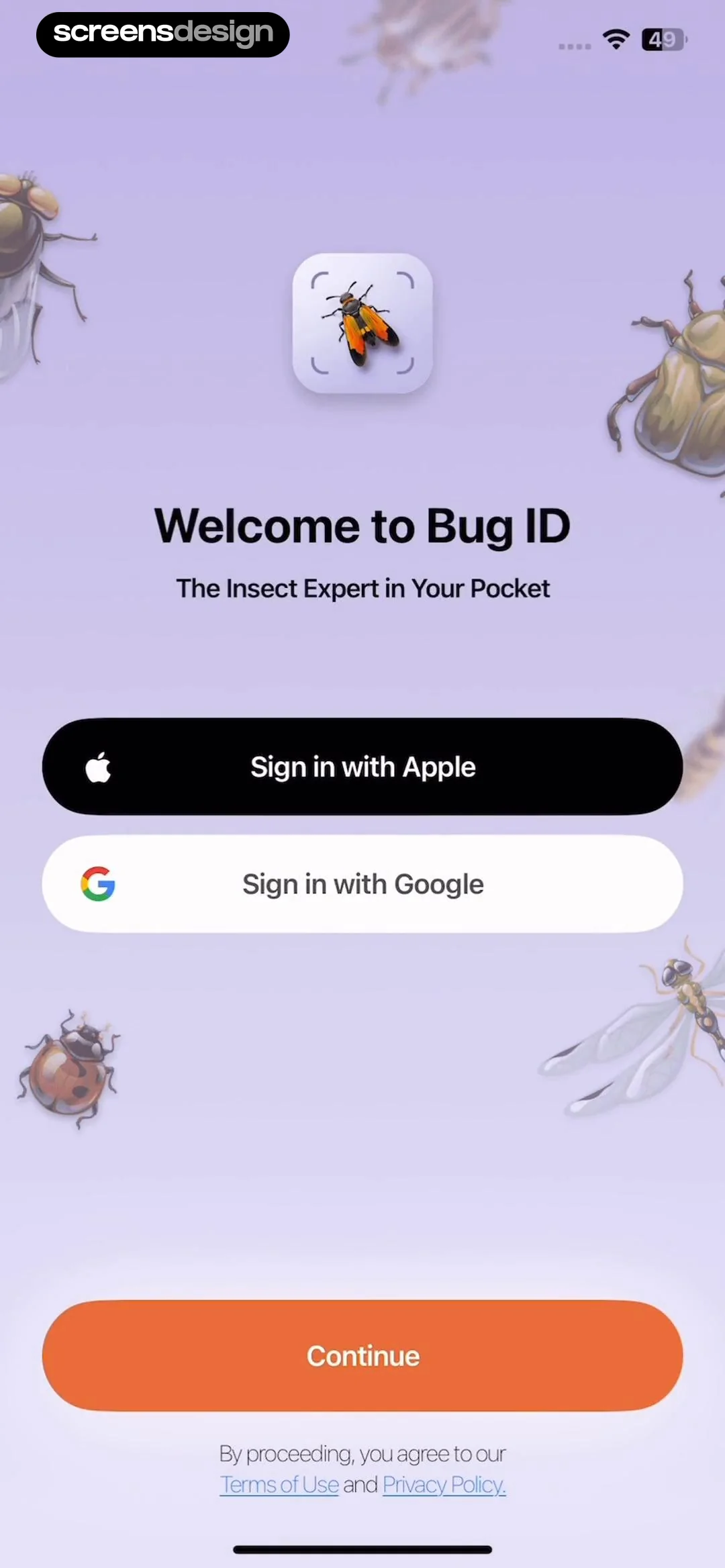 Bug ID - Insect Identifier | ScreensDesign
