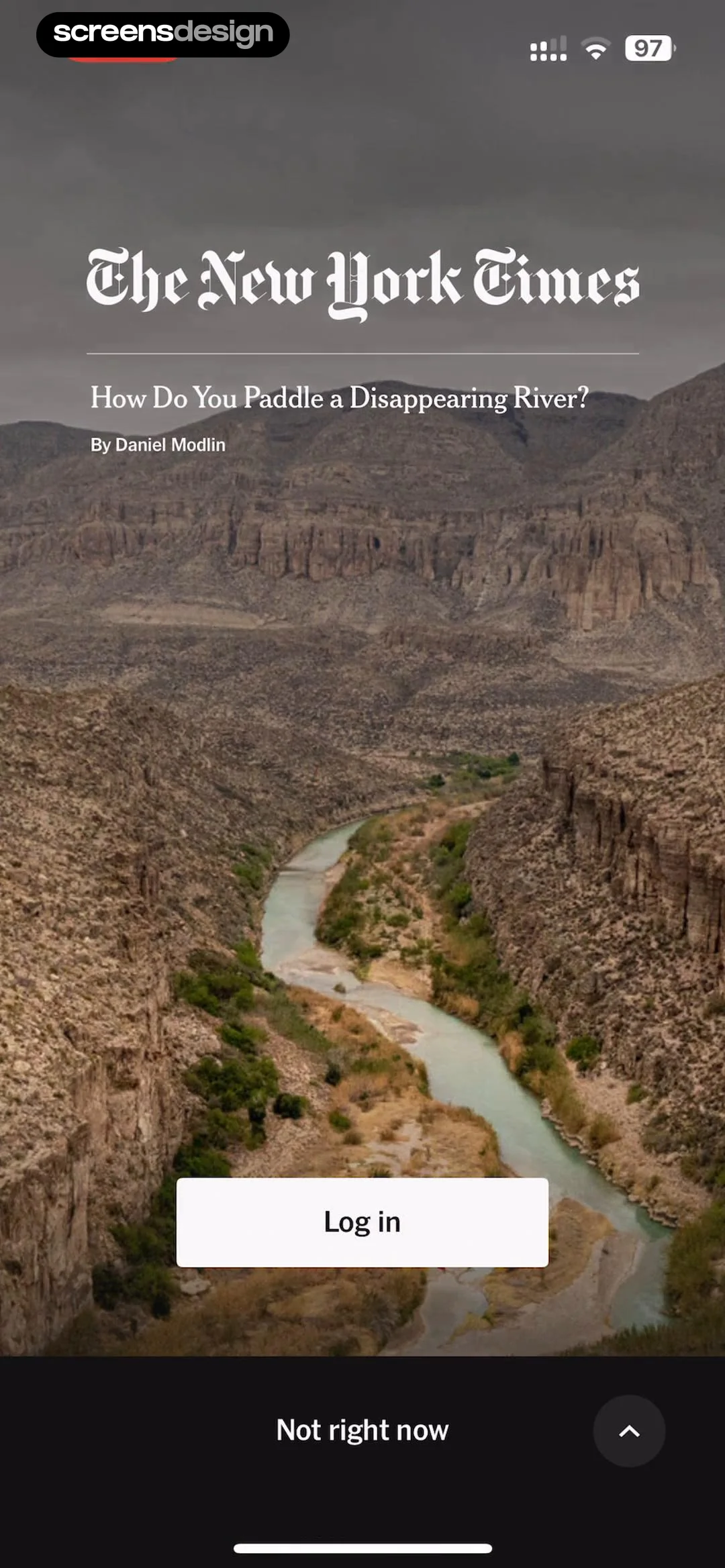 The New York Times: Live News | ScreensDesign