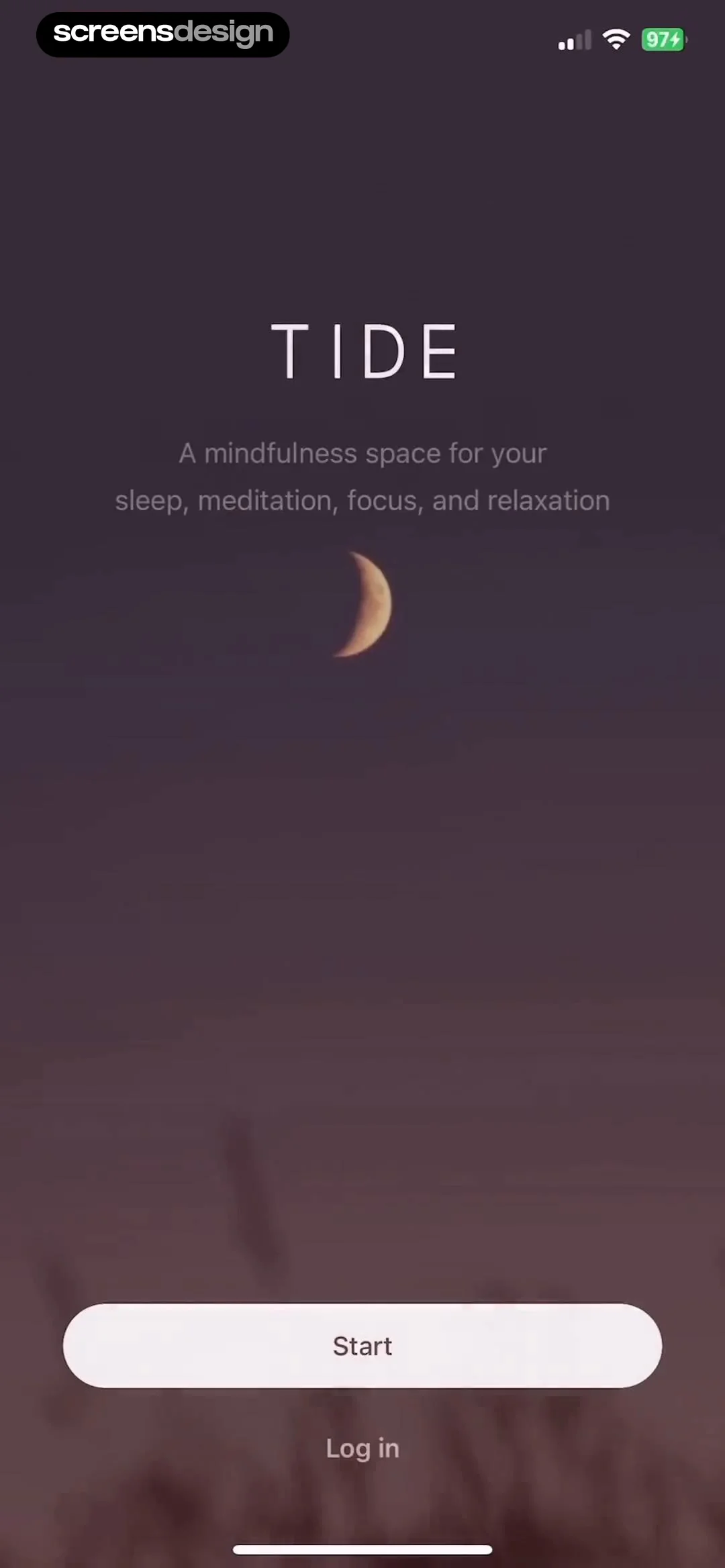 TIDE: Sleep, Focus, Meditation | ScreensDesign