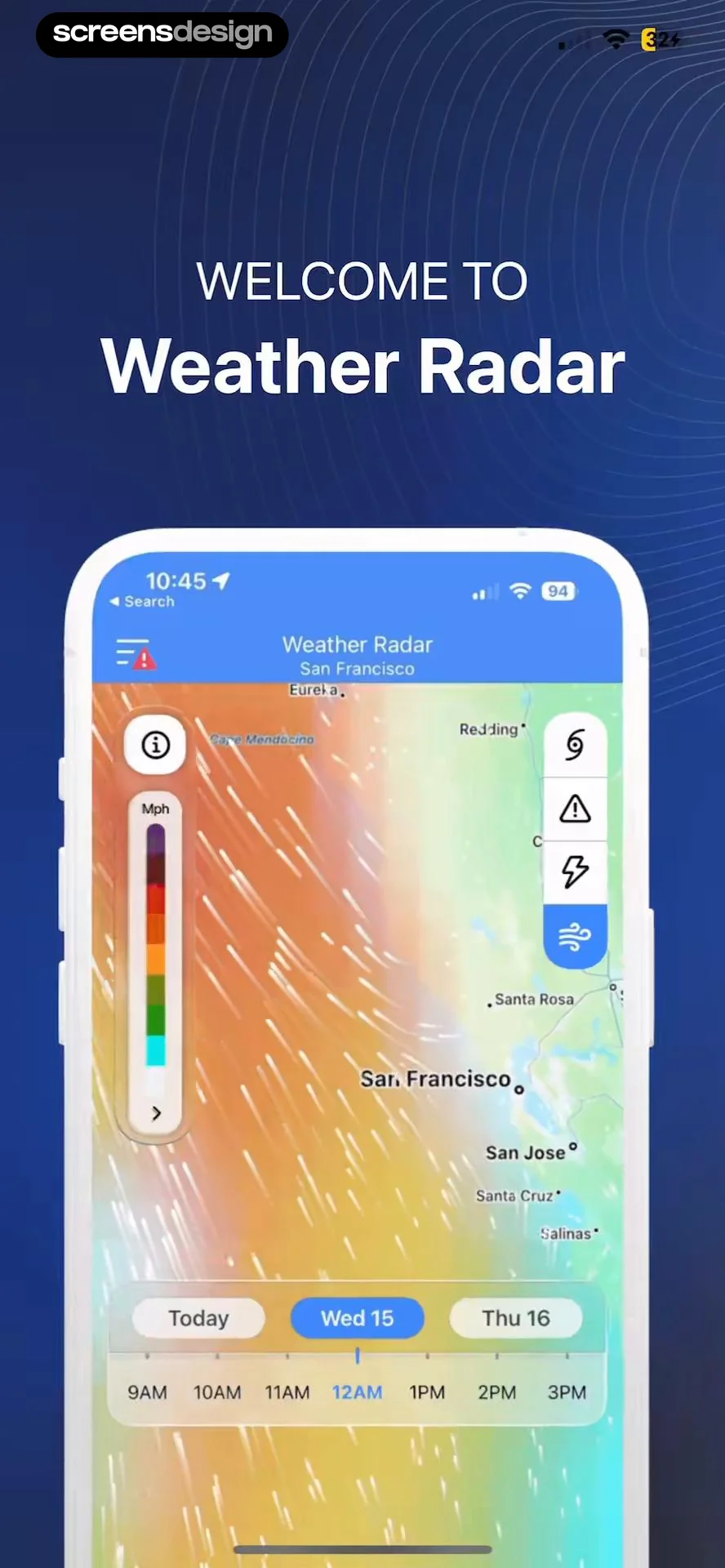 Weather Radar - NOAA + Channel | ScreensDesign