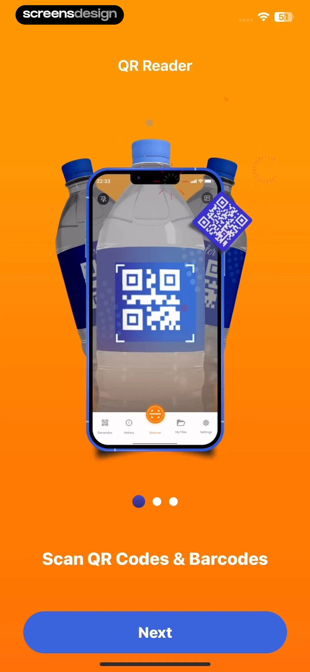 QR Reader- Scanner & Generator | ScreensDesign