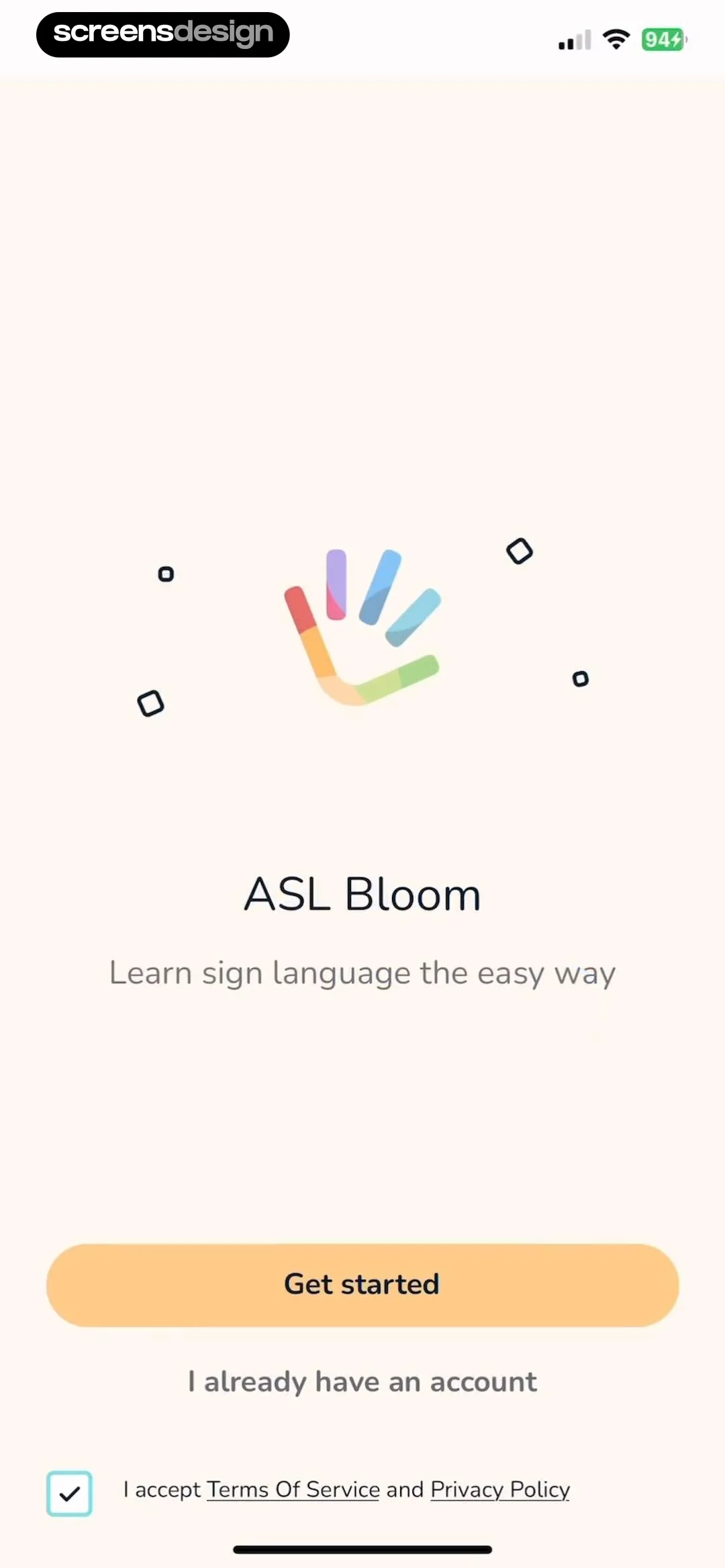 ASL Bloom - Sign Language | ScreensDesign