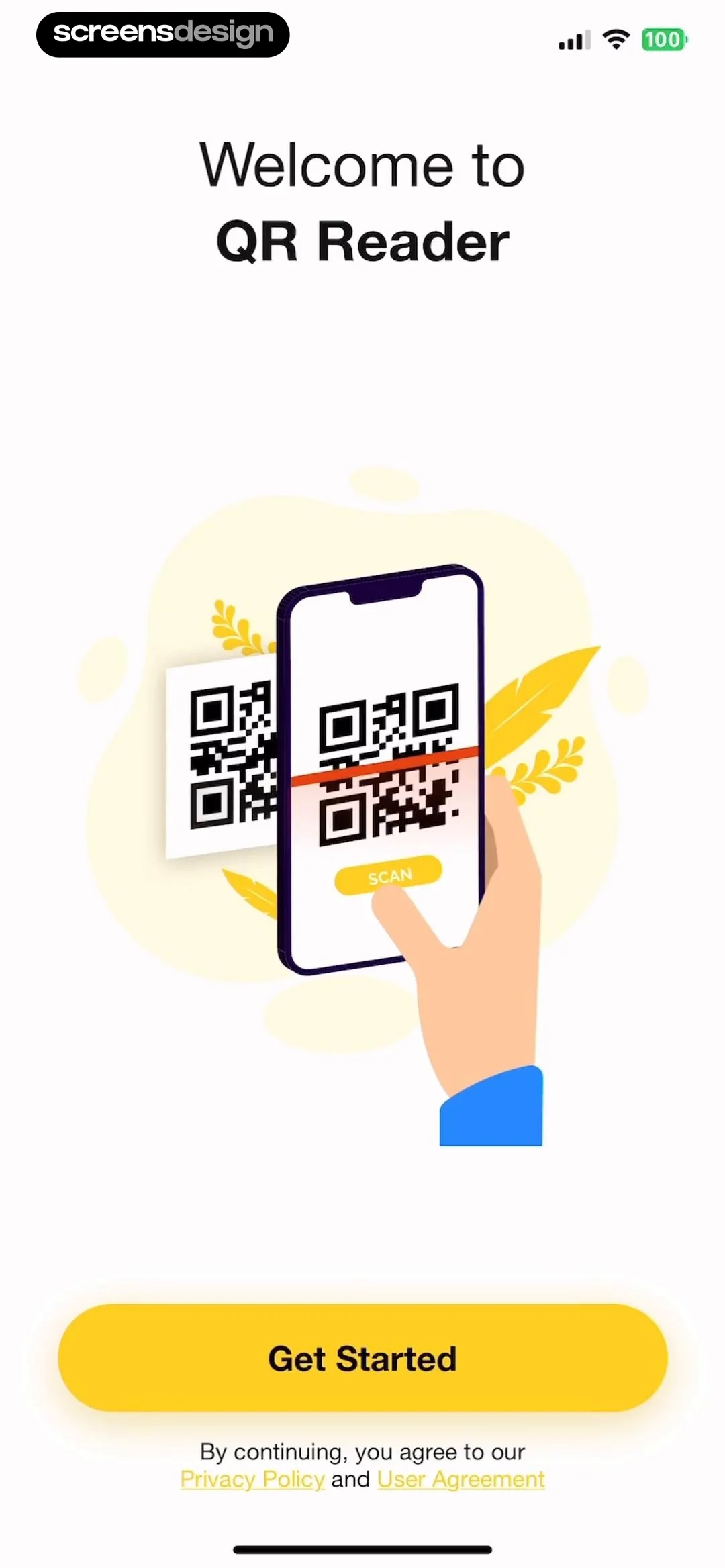 QR, Barcode Scanner for iPhone | ScreensDesign