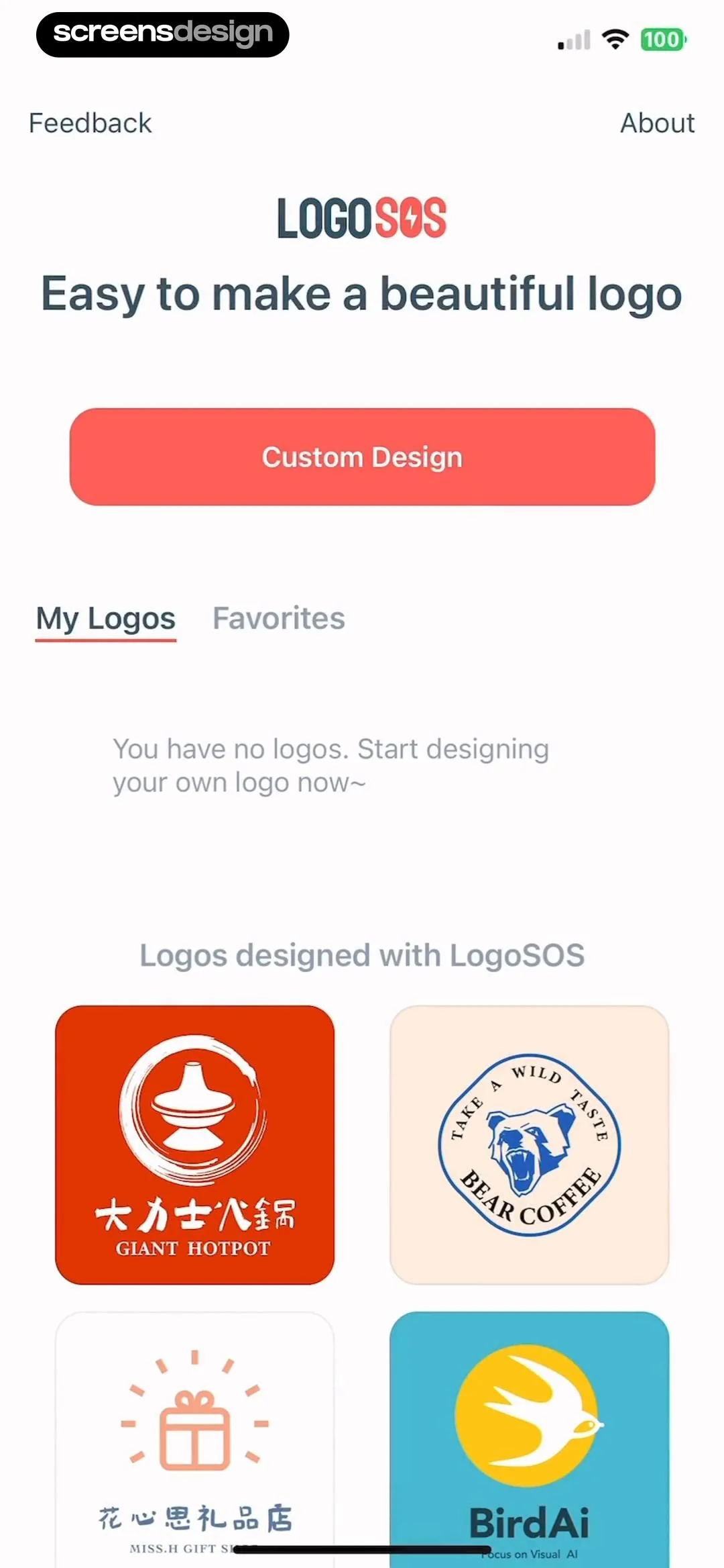 Logo Maker SOS: Design Creator | ScreensDesign
