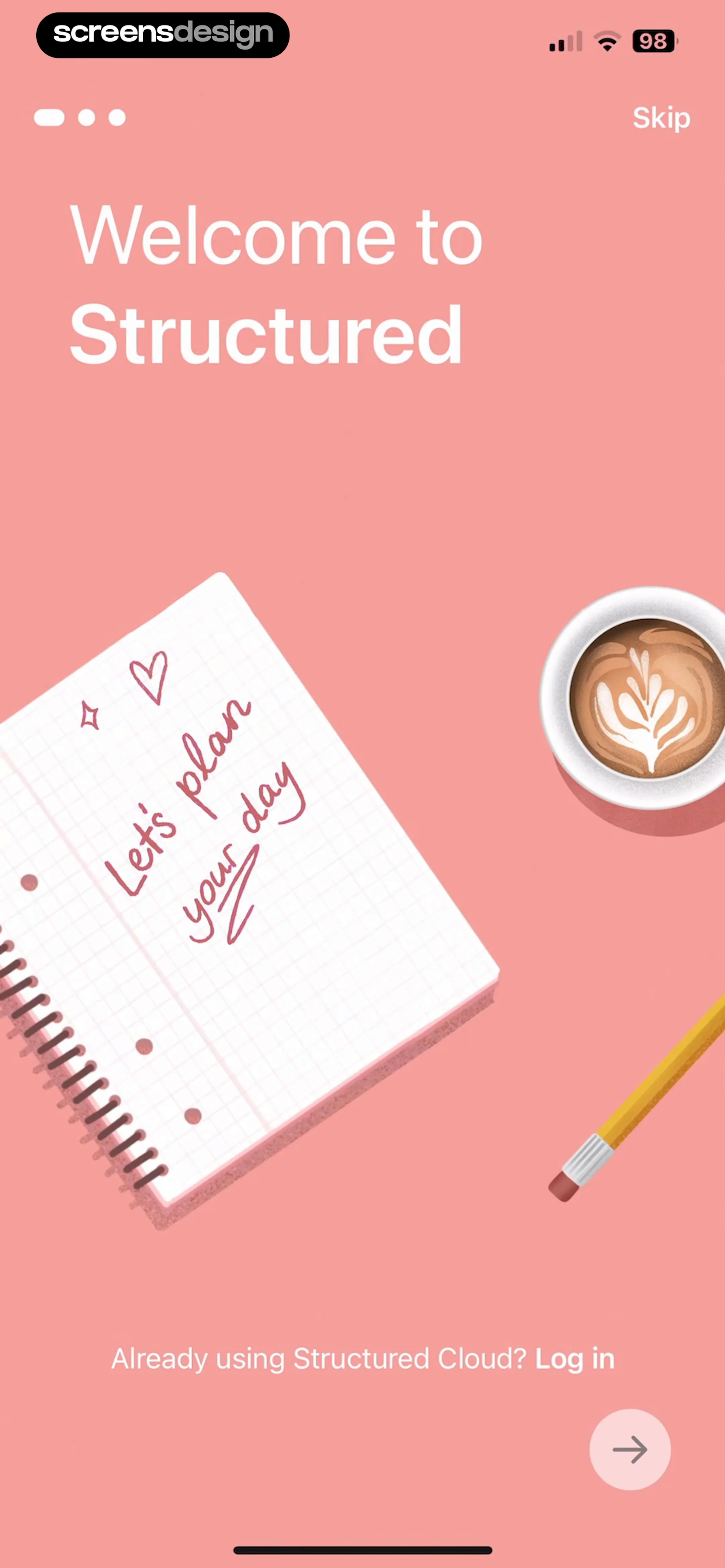 Structured - Daily Planner | ScreensDesign