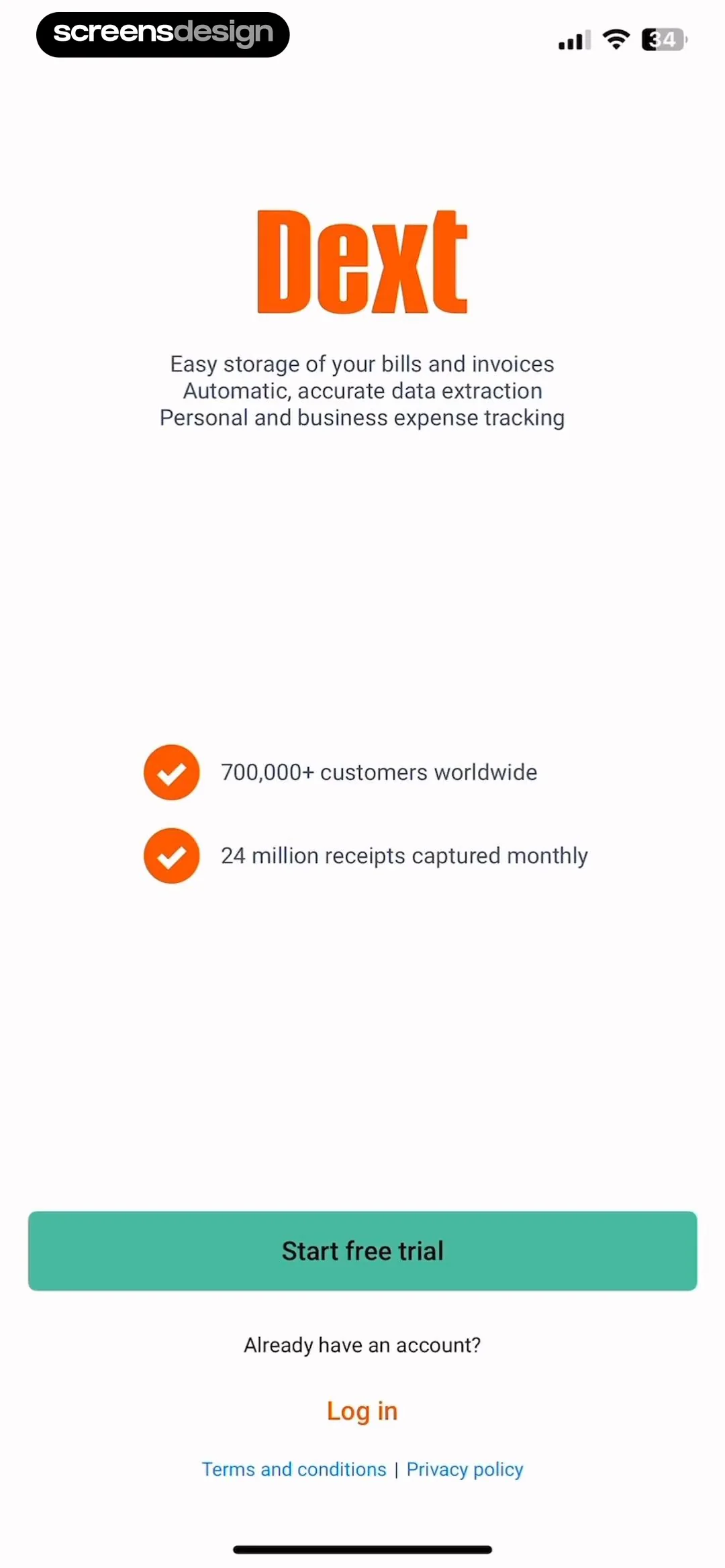 Dext: Expense Tracker App | ScreensDesign
