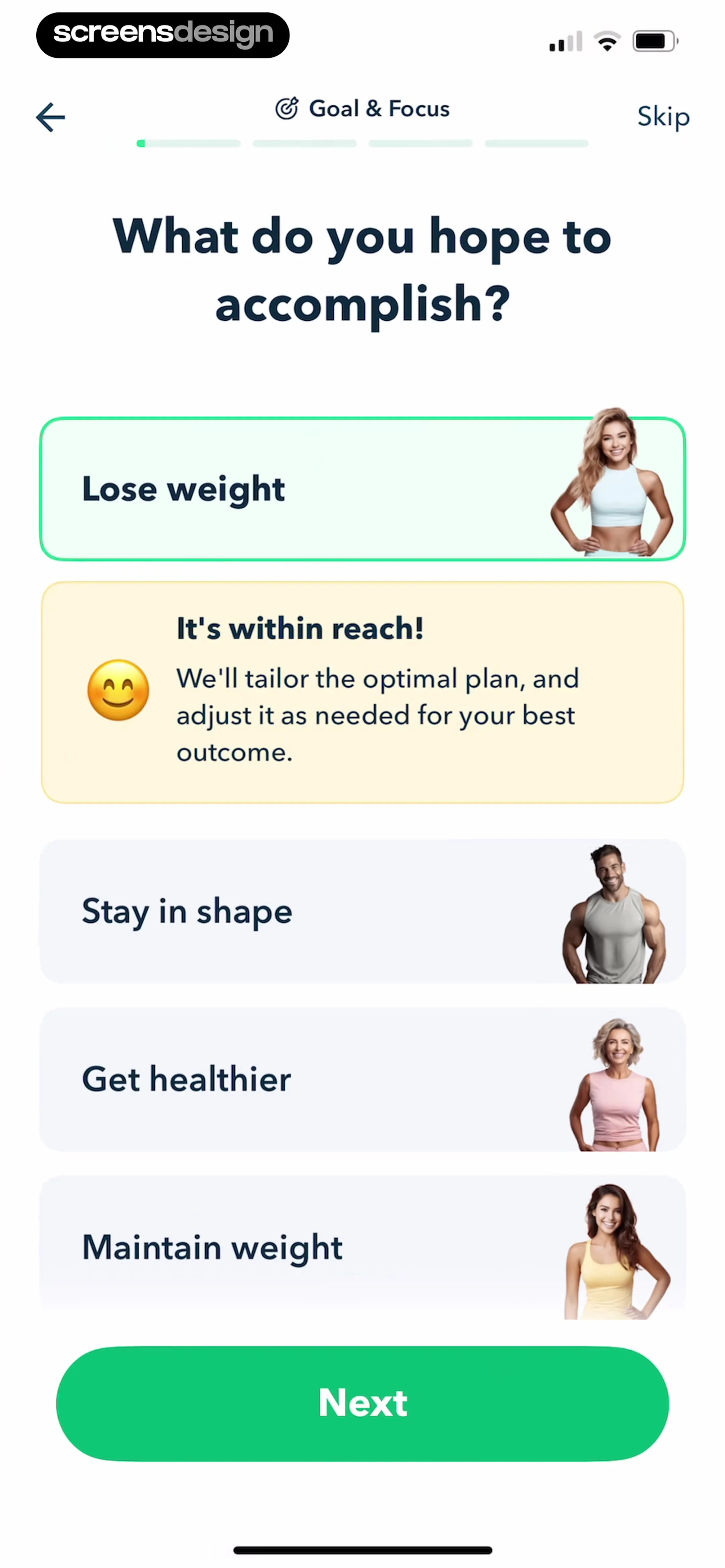 Intermittent Fasting Tracker ⋆ | ScreensDesign
