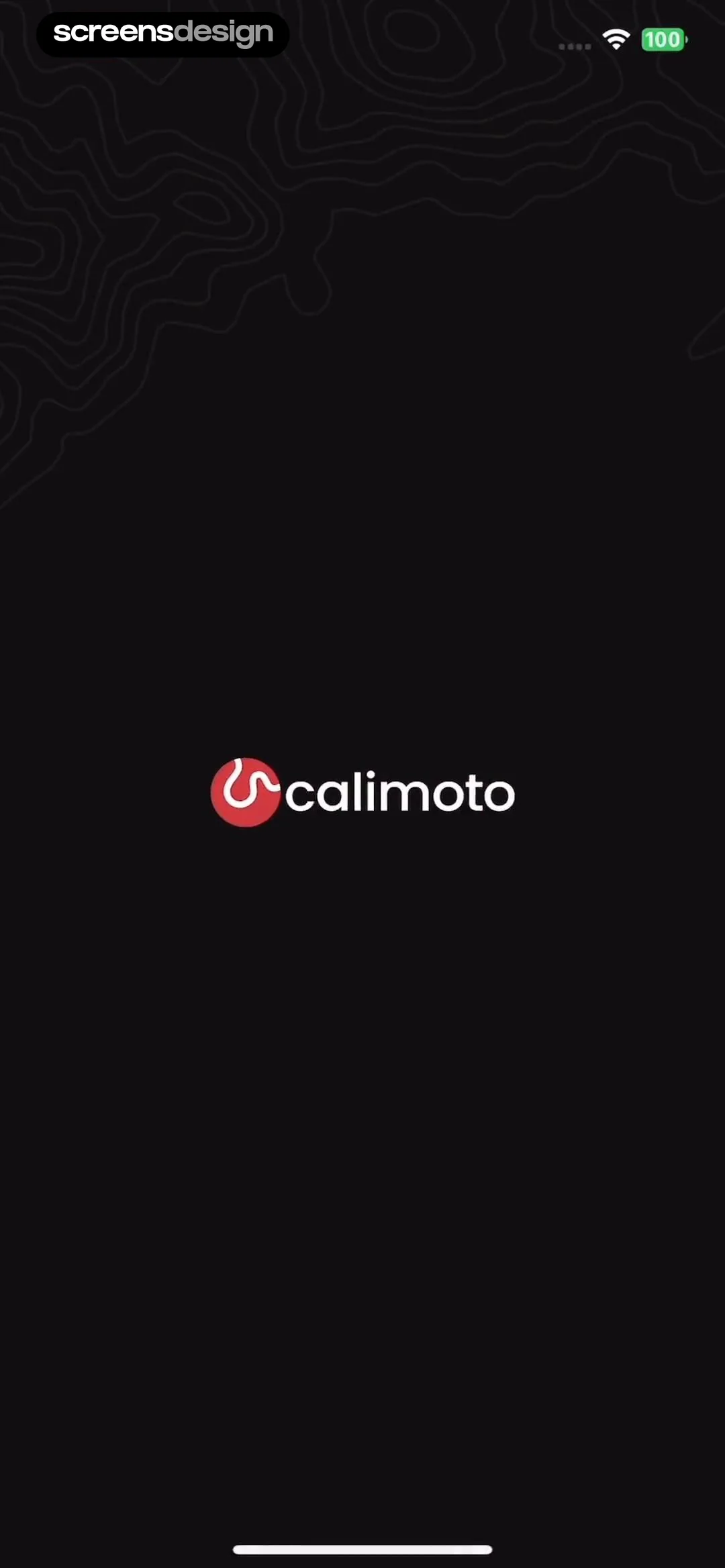 calimoto motorcycle navigation | ScreensDesign