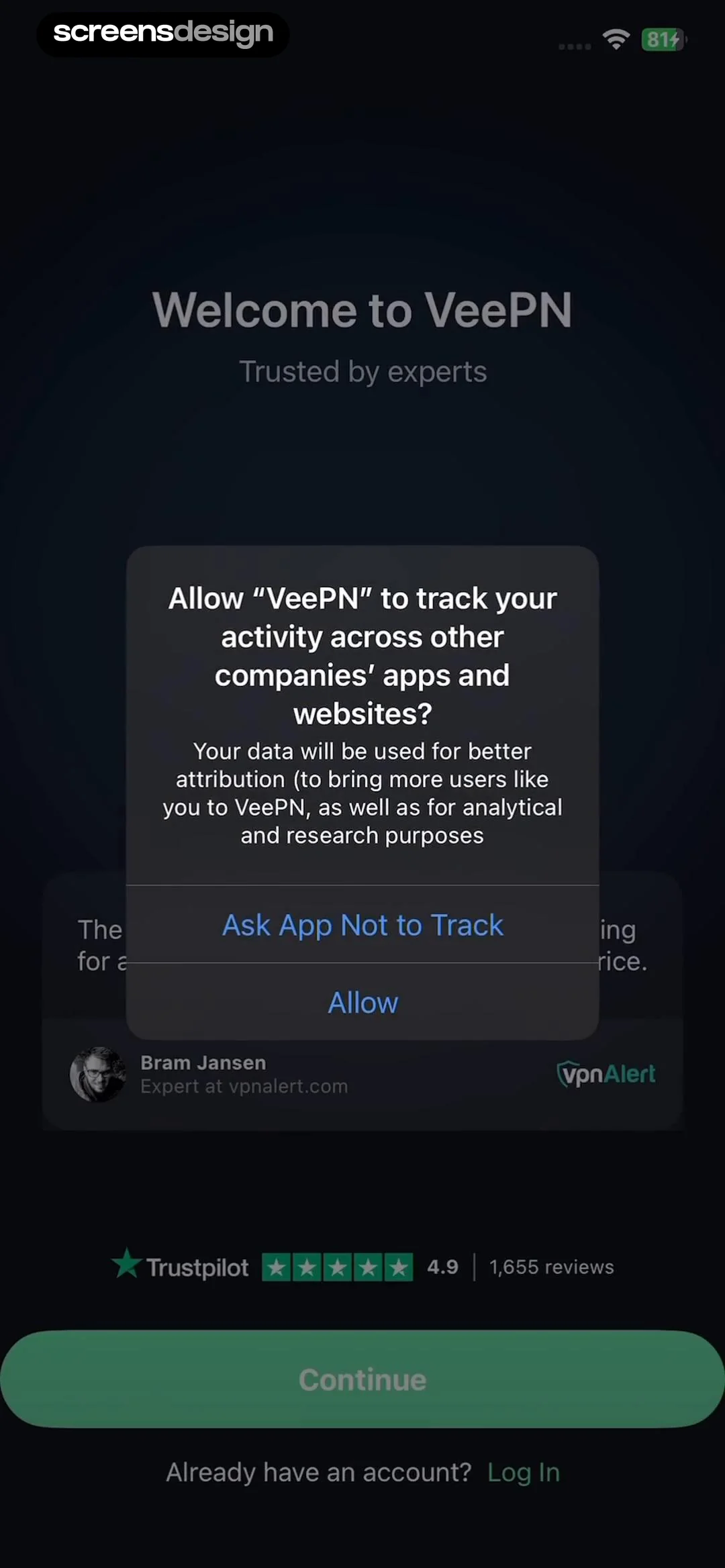 VPN Service by VeePN | ScreensDesign