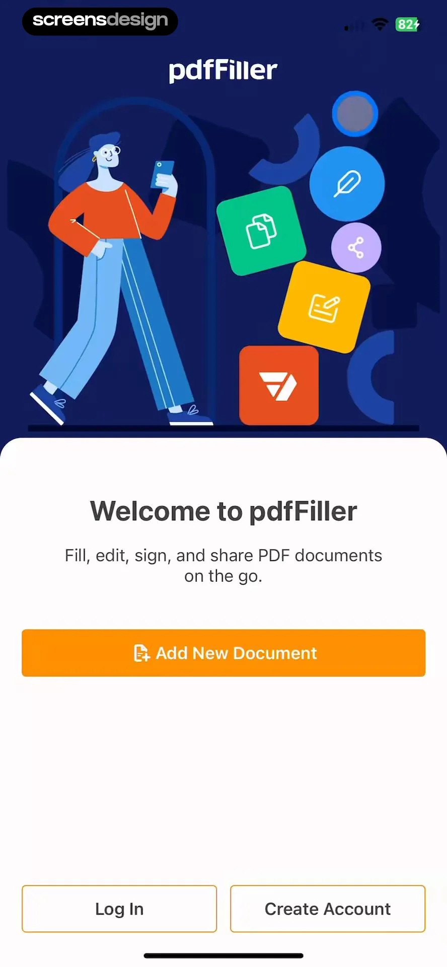 pdfFiller: edit PDF documents | ScreensDesign