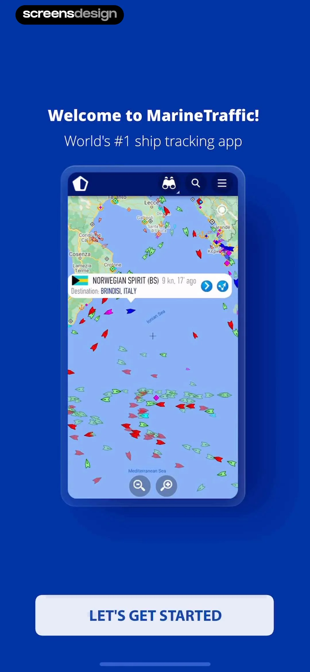 MarineTraffic - Ship Tracking | ScreensDesign