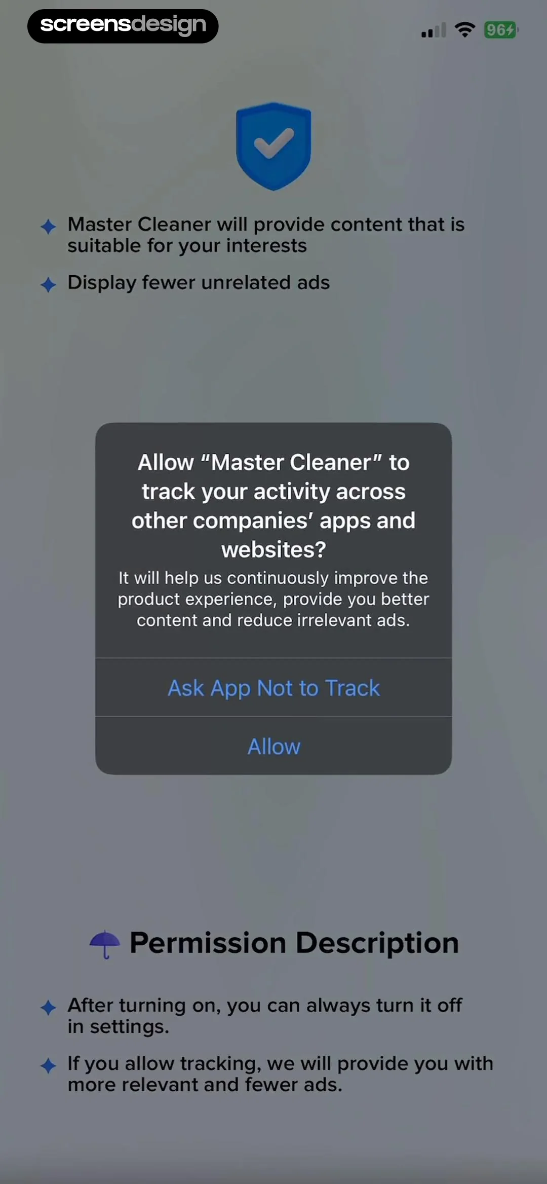 Master Cleaner - Clean Storage | ScreensDesign