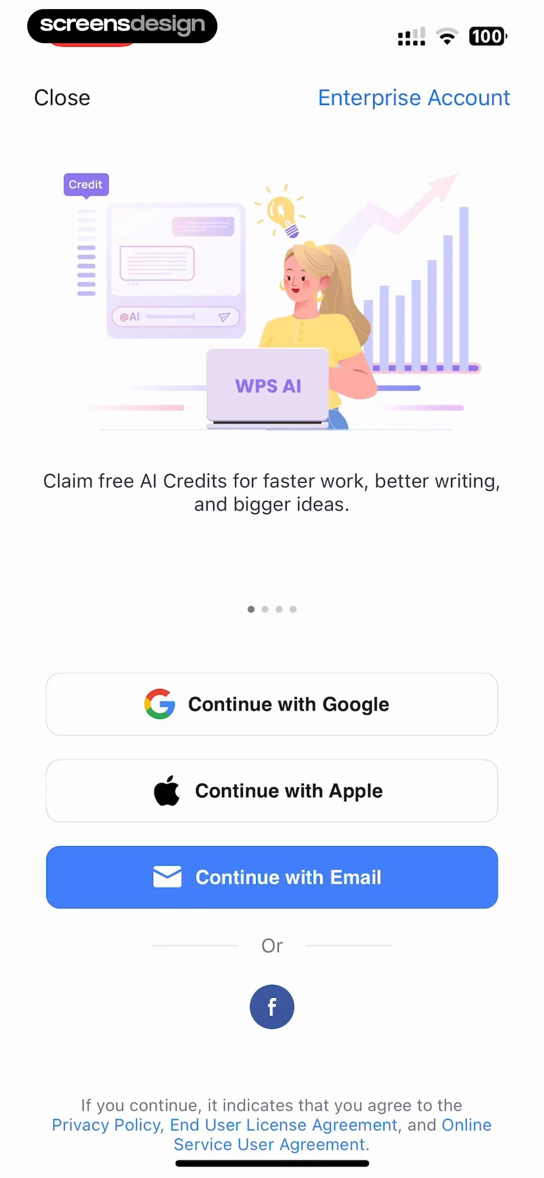 WPS Office: PDF, Docs, Sheets | ScreensDesign