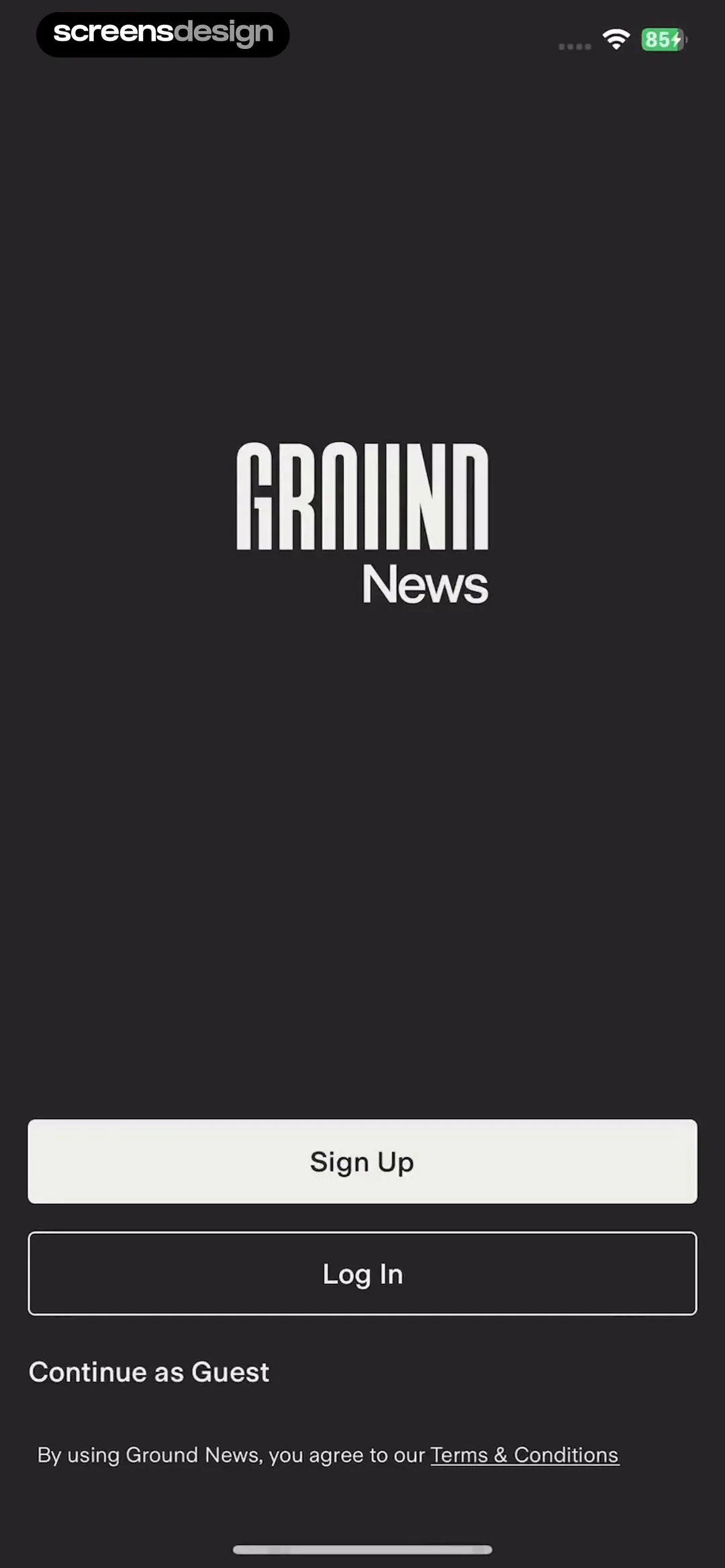 Ground News | ScreensDesign