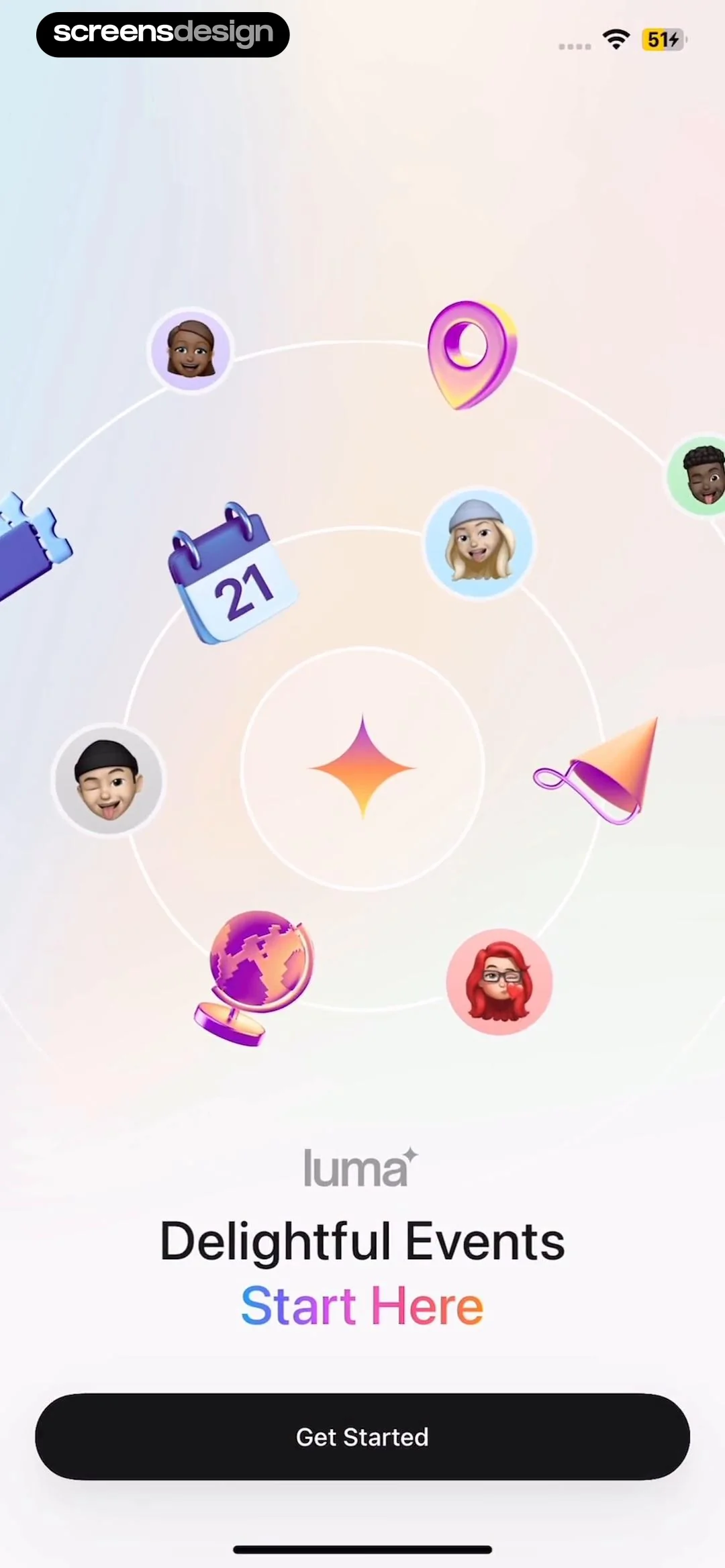 Luma — Delightful Events | ScreensDesign