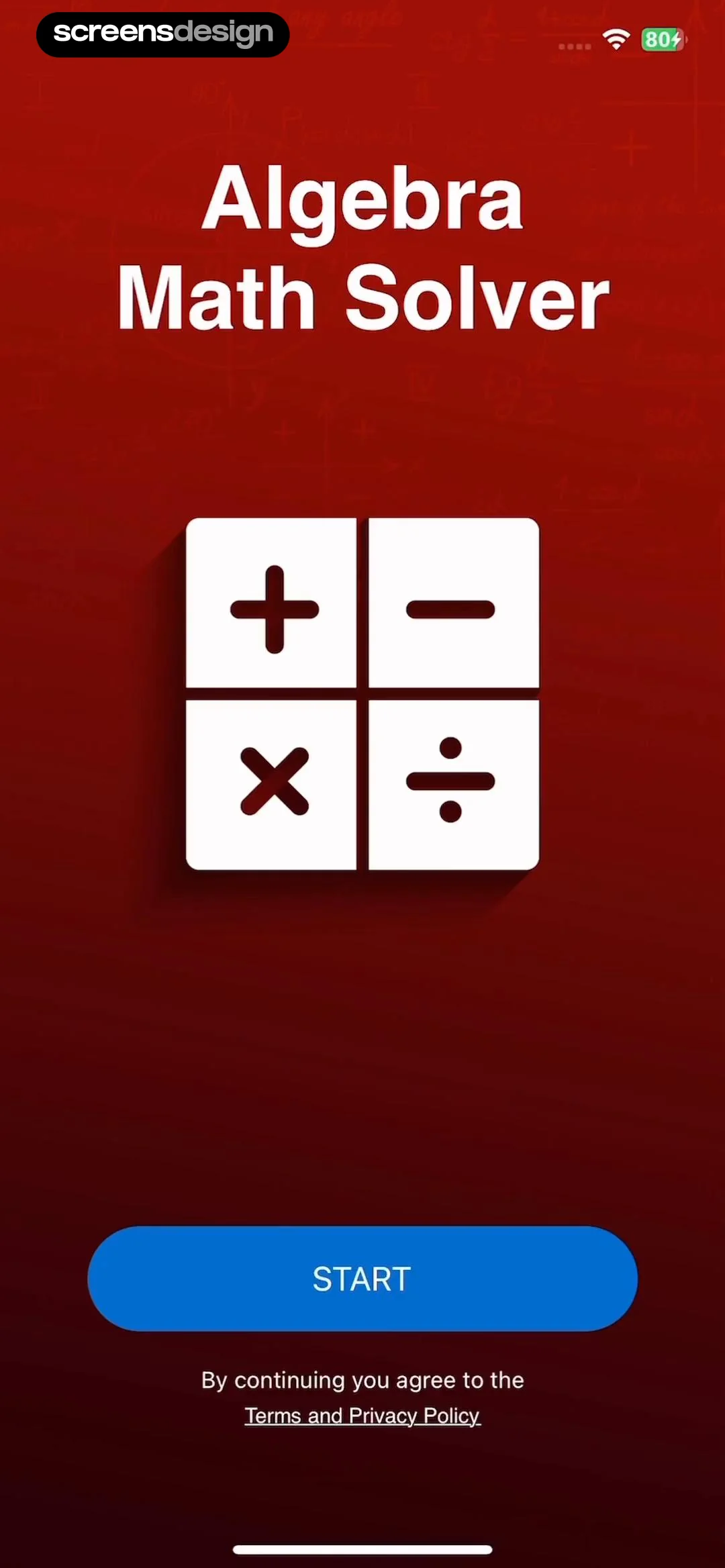 Algebra Math Solver | ScreensDesign
