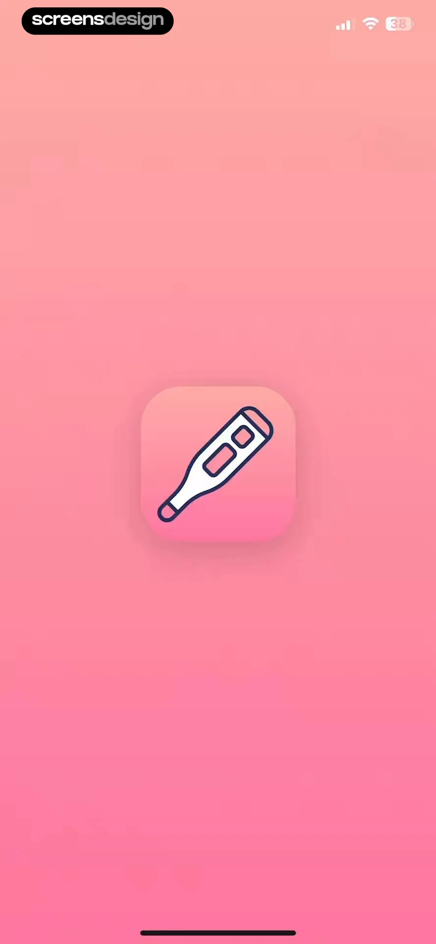 Body Temperature App For Fever | ScreensDesign