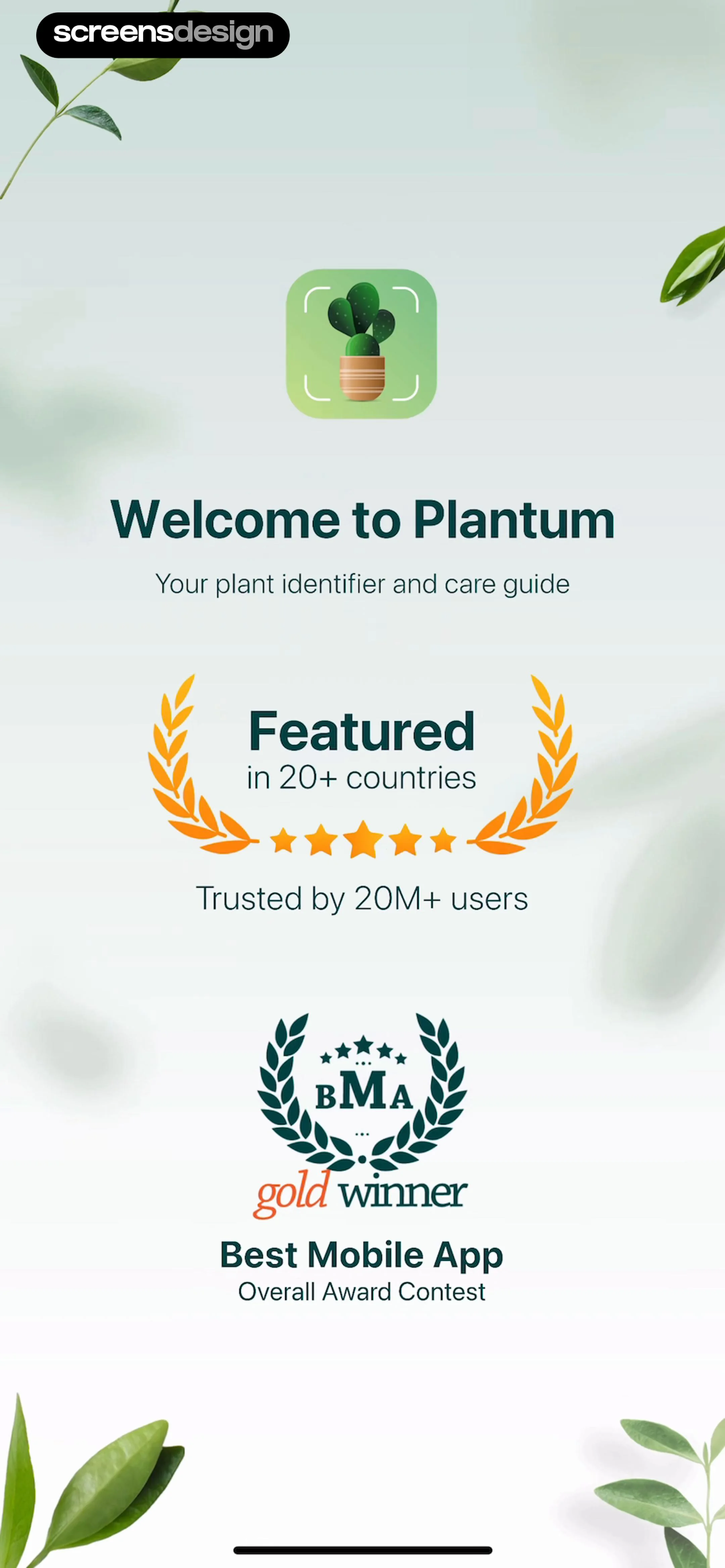 Plantum - AI Plant Identifier | ScreensDesign