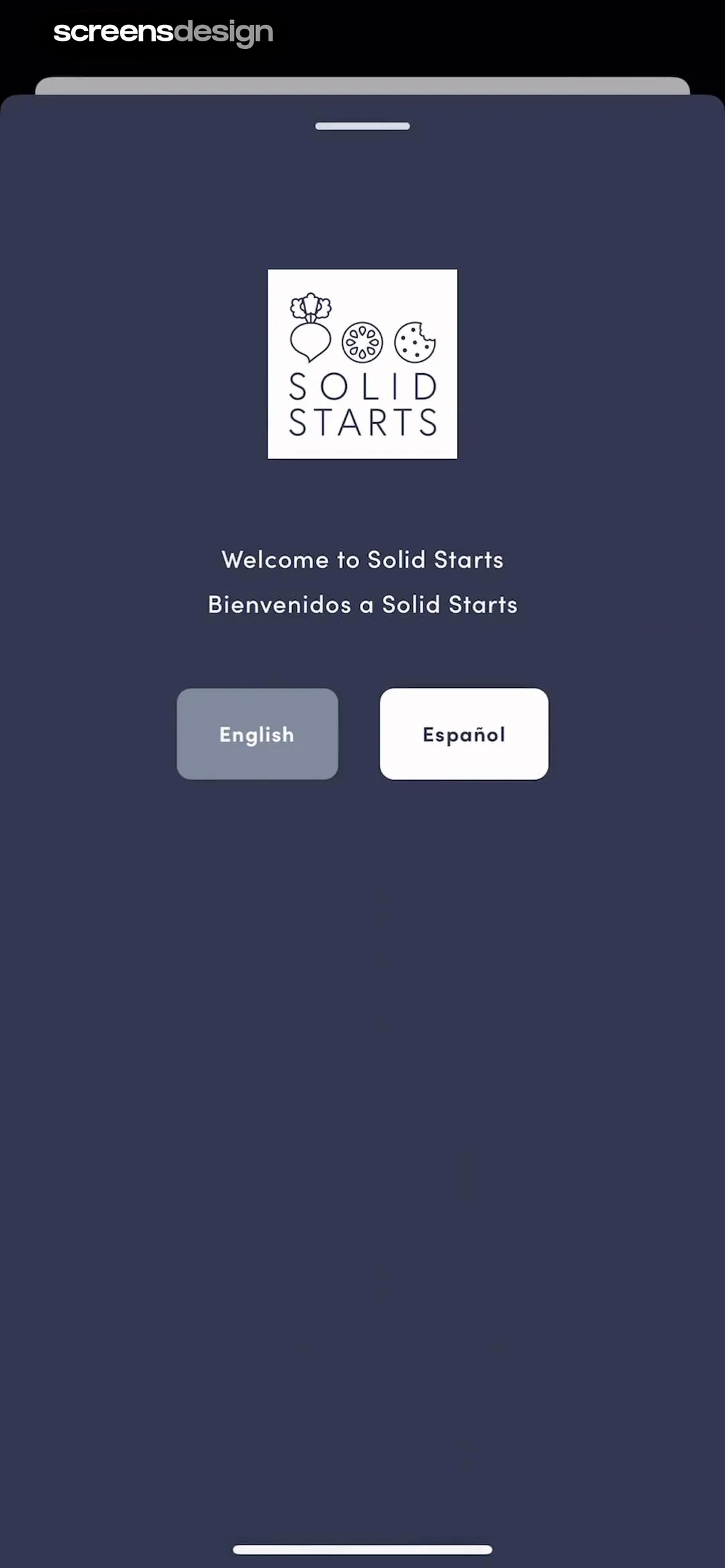 Solid Starts: Baby First Foods | ScreensDesign