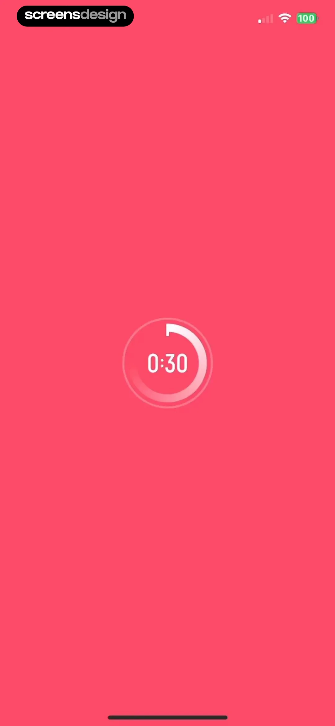 Interval Timer Hiit Timer Screensdesign