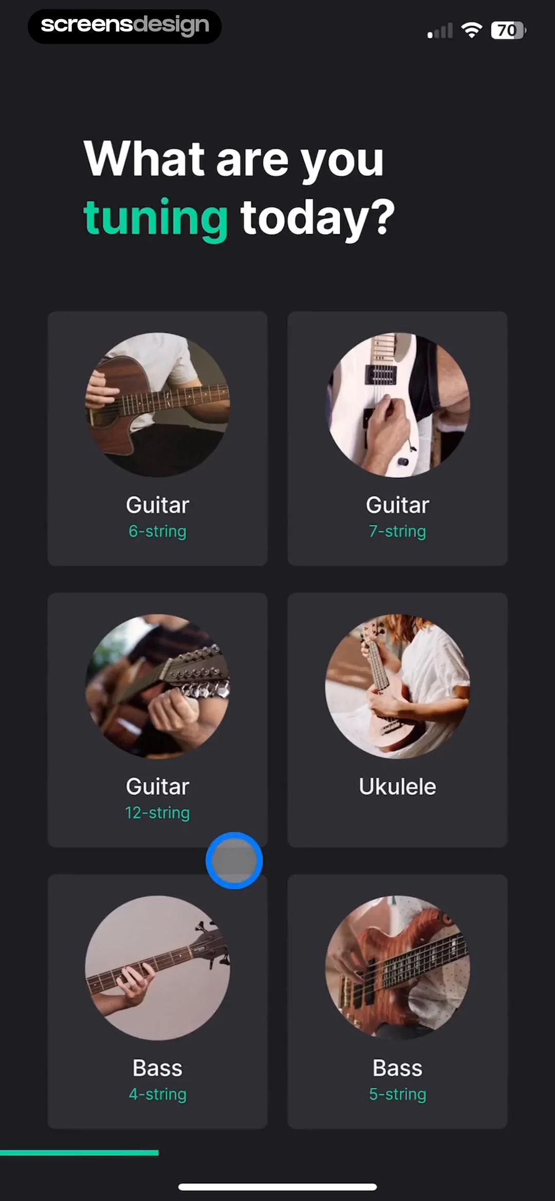 GuitarTuna: Tune & Play Guitar | ScreensDesign