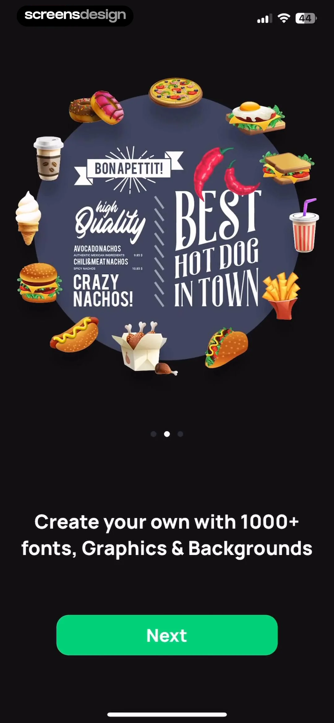 Menu Maker: Design Creator | ScreensDesign