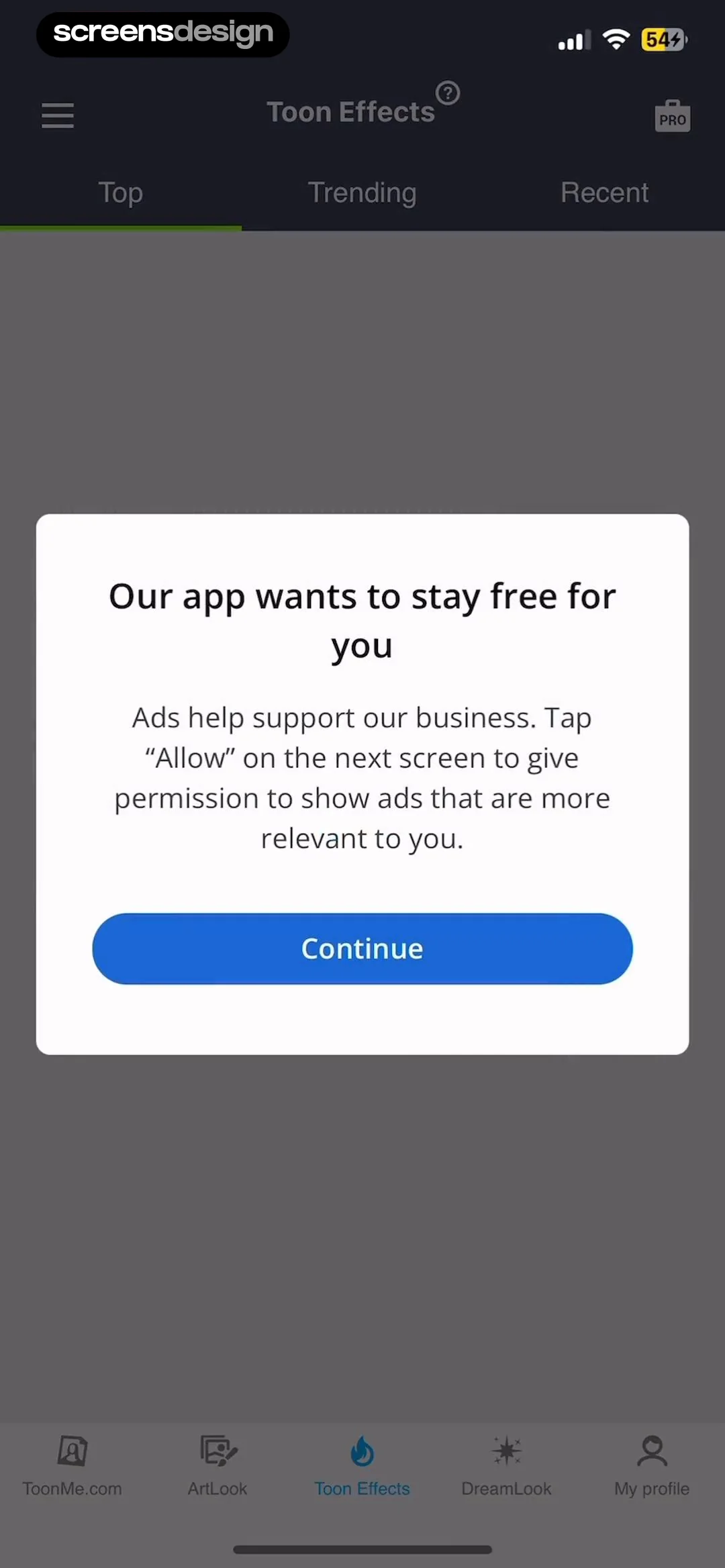 ToonMe: AI Cartoon Face Maker | ScreensDesign