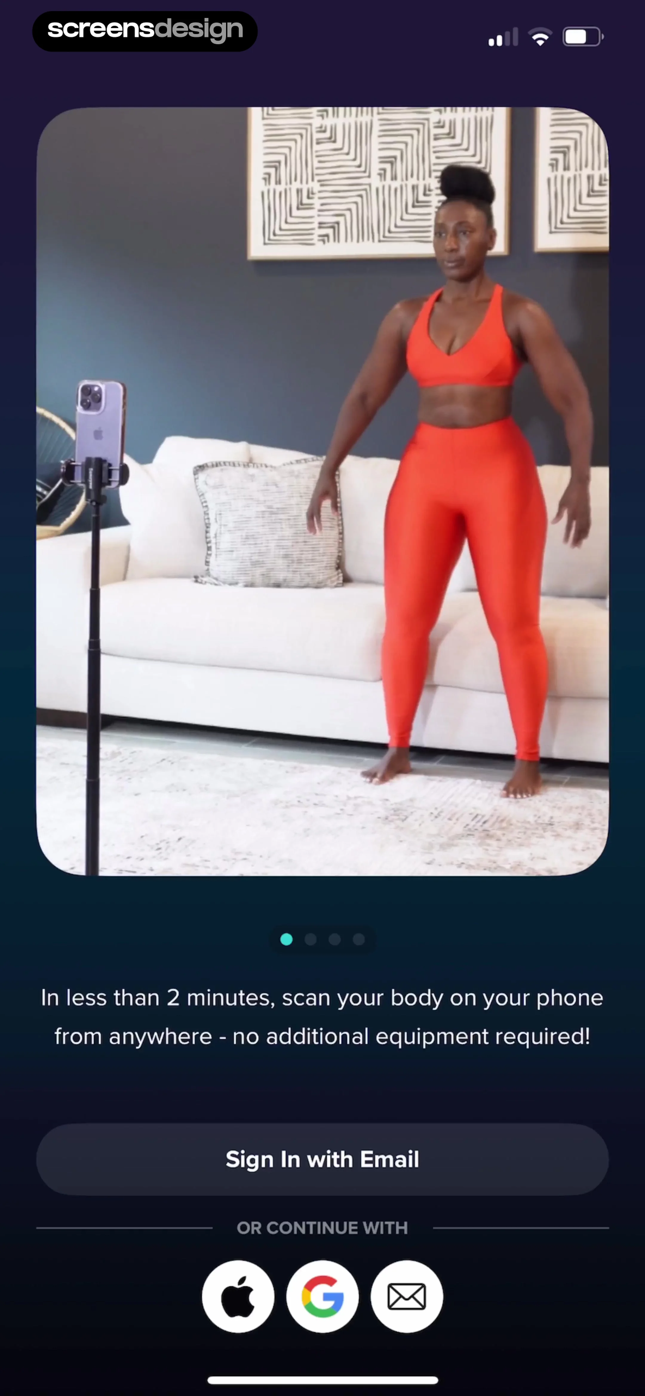 ZOZOFIT: 3D Body Scanner | ScreensDesign