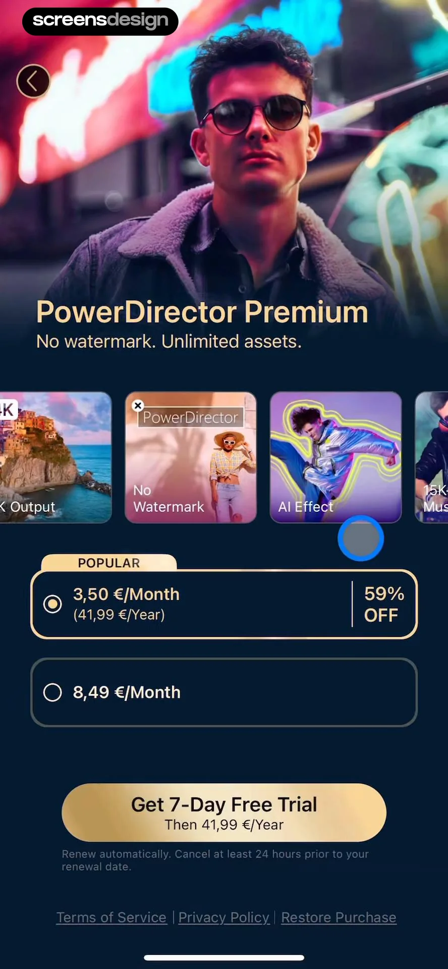 PowerDirector: AI Video Editor | ScreensDesign