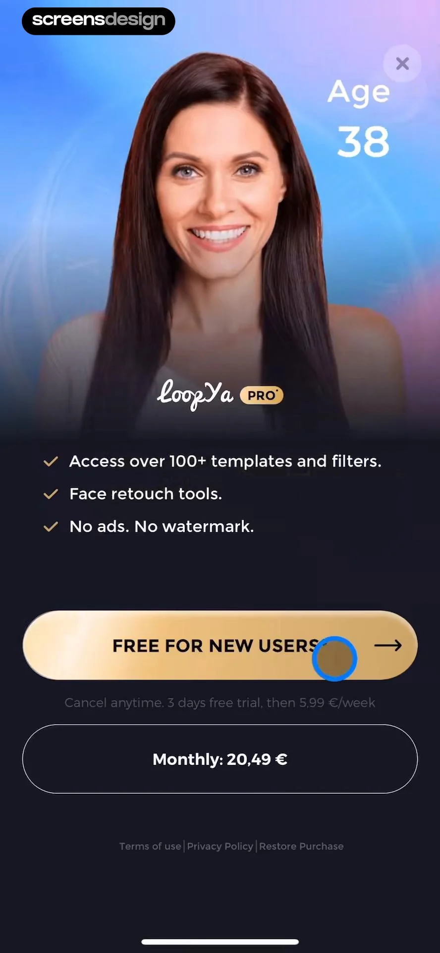 LoopYa: AI driven photo editor | ScreensDesign