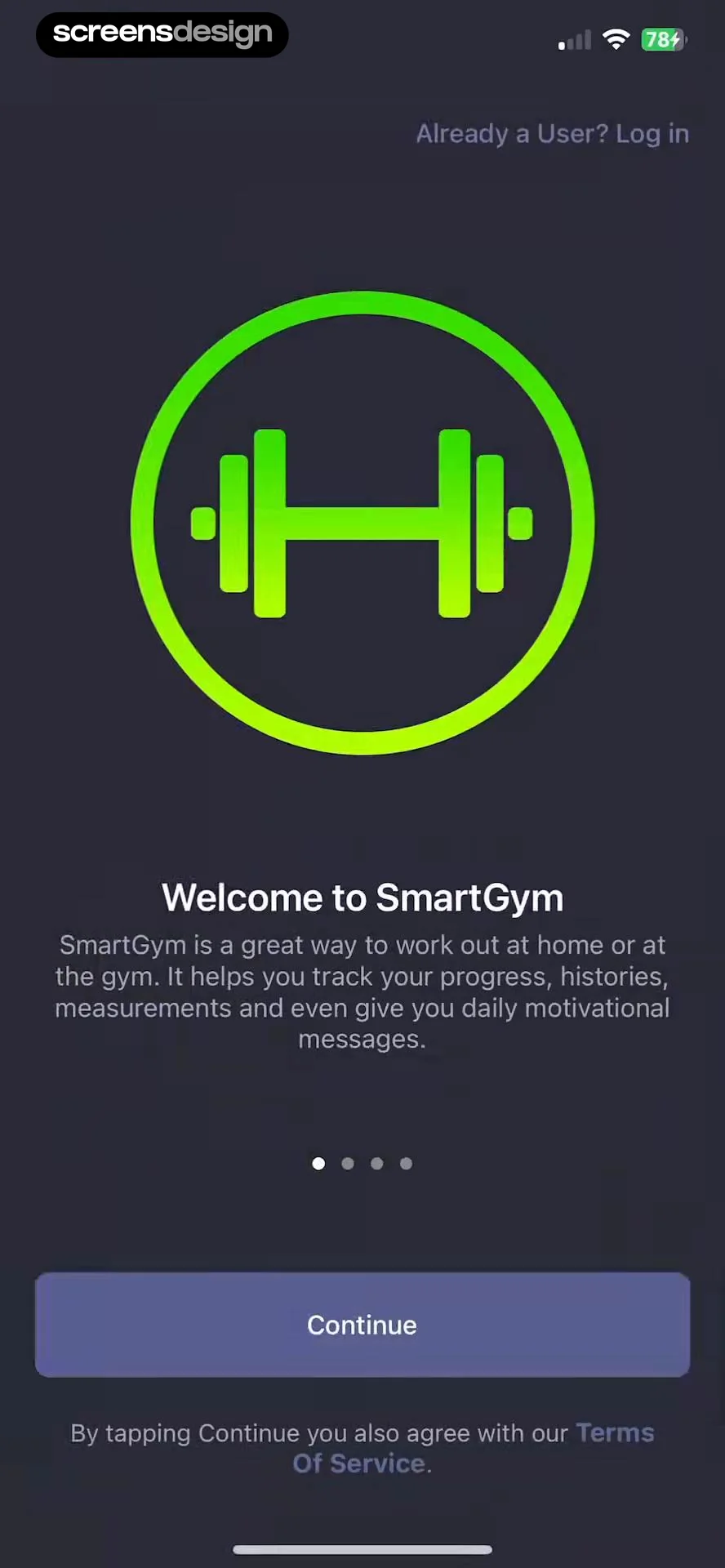 SmartGym: Gym & Home Workouts | ScreensDesign