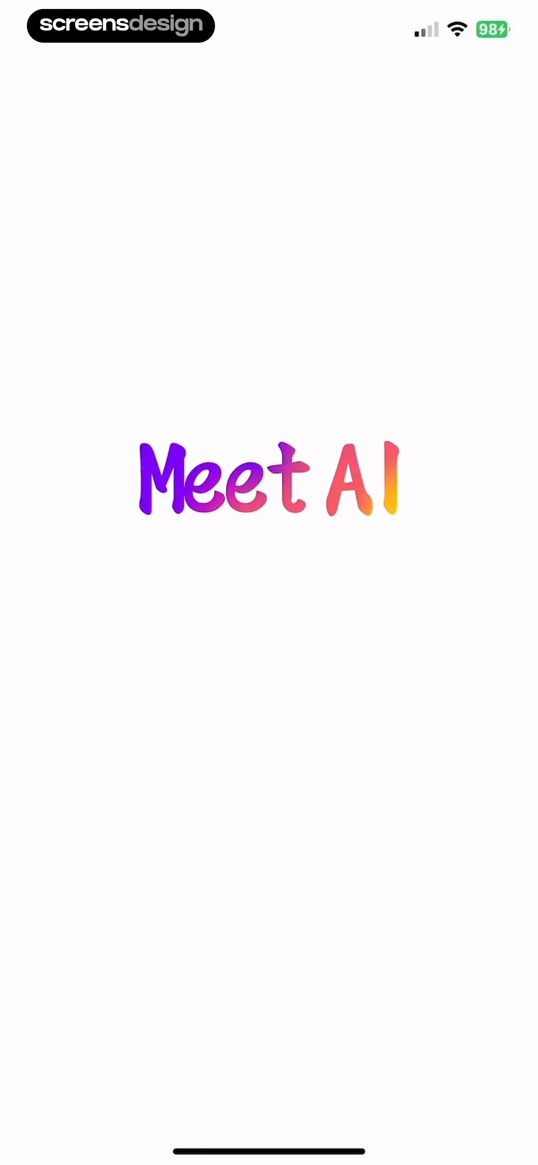 MeetAI：Chat with AI Friend | ScreensDesign