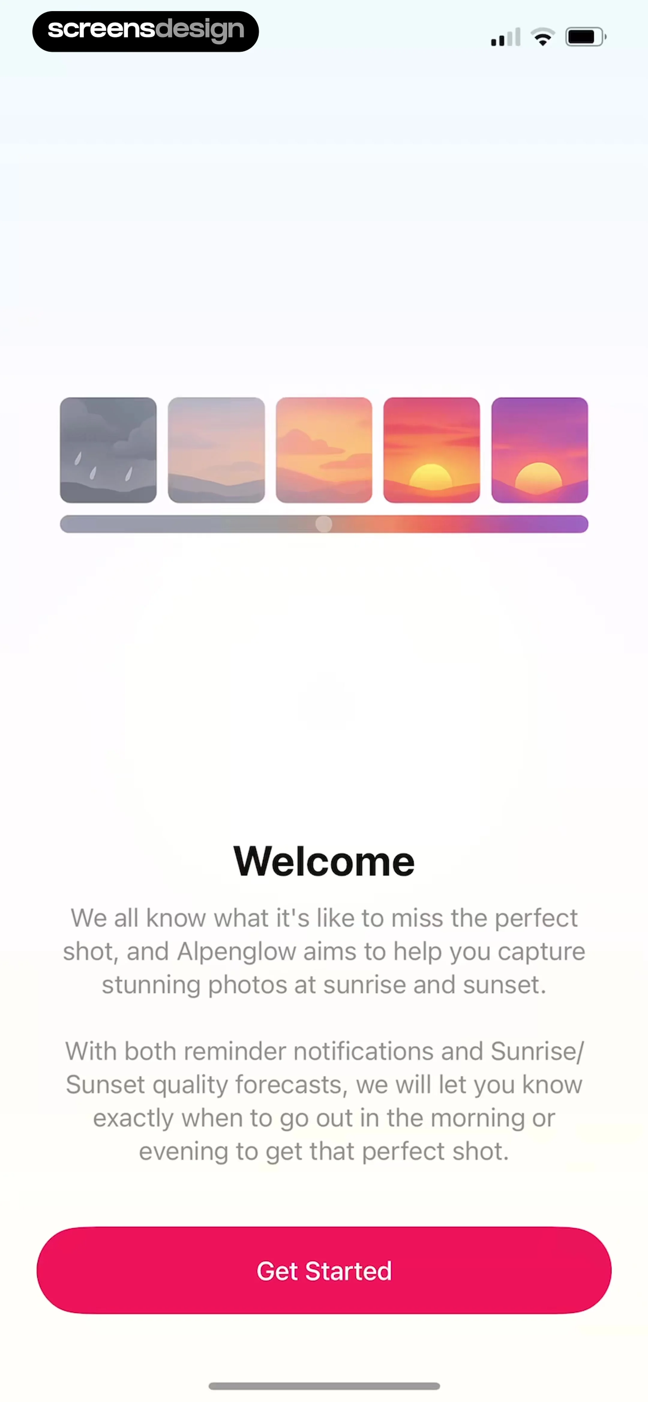 Alpenglow: Sunset Predictions | ScreensDesign