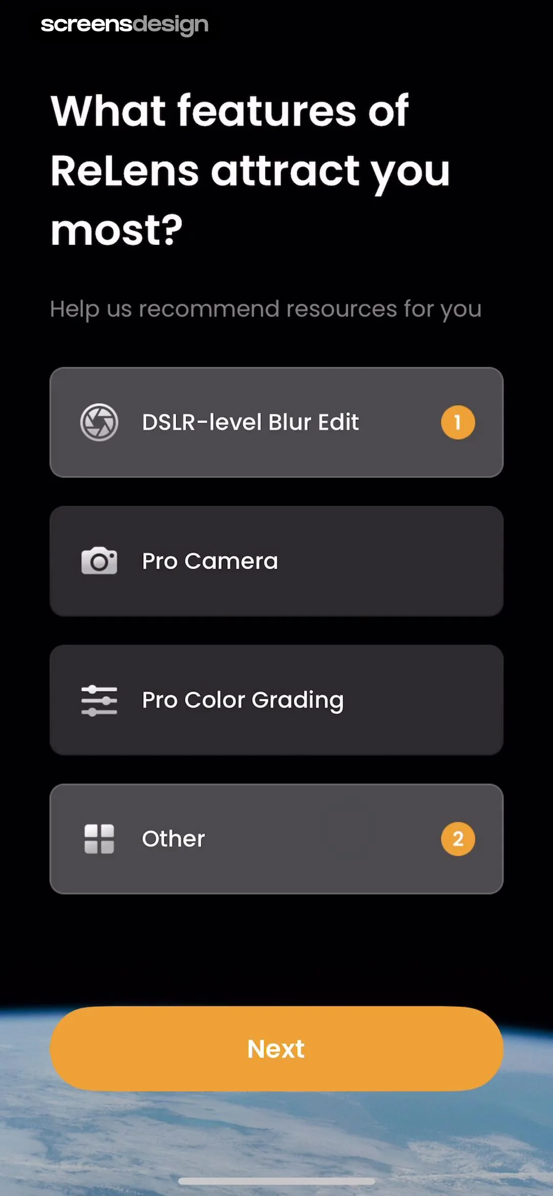 ReLens Camera-DSLR Portrait | ScreensDesign