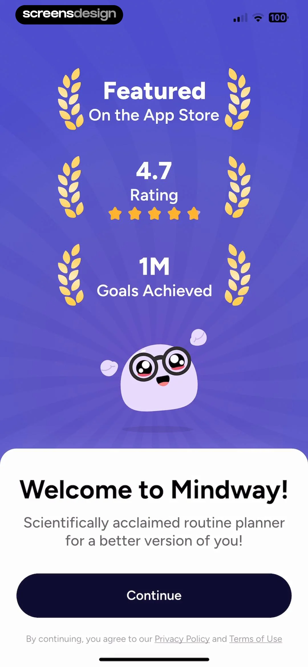 Mindway: Daily Routine Planner | ScreensDesign