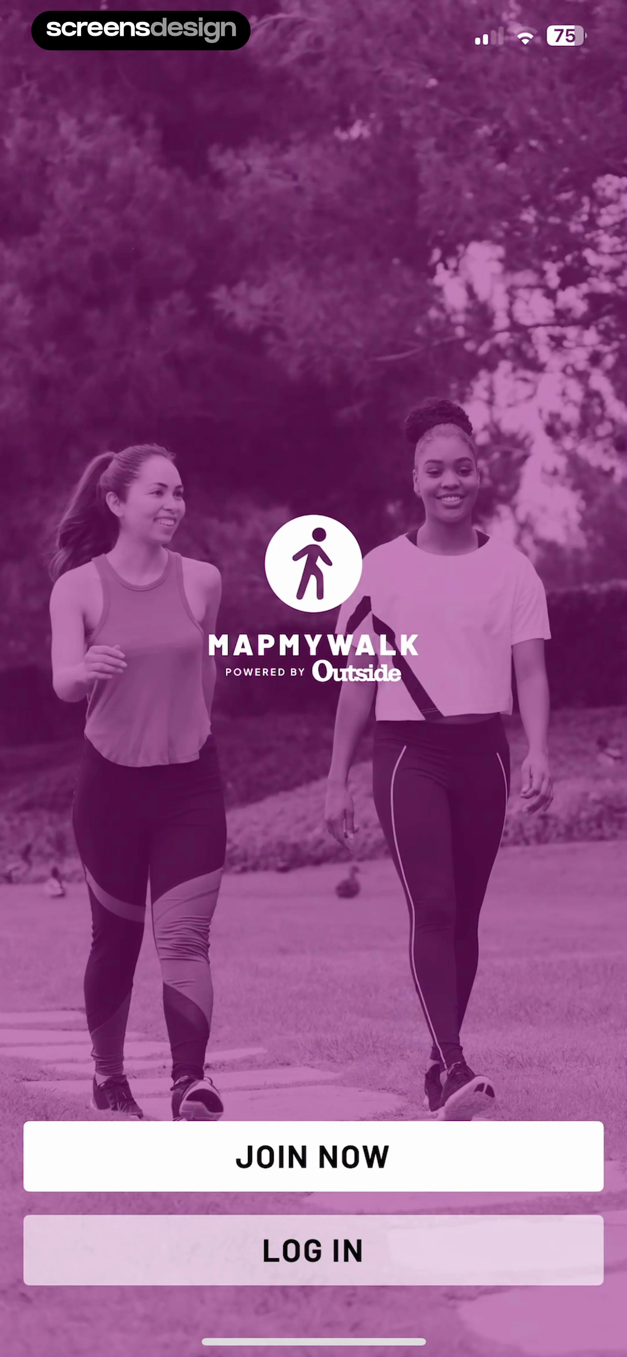 Map My Walk: Walking Tracker | ScreensDesign