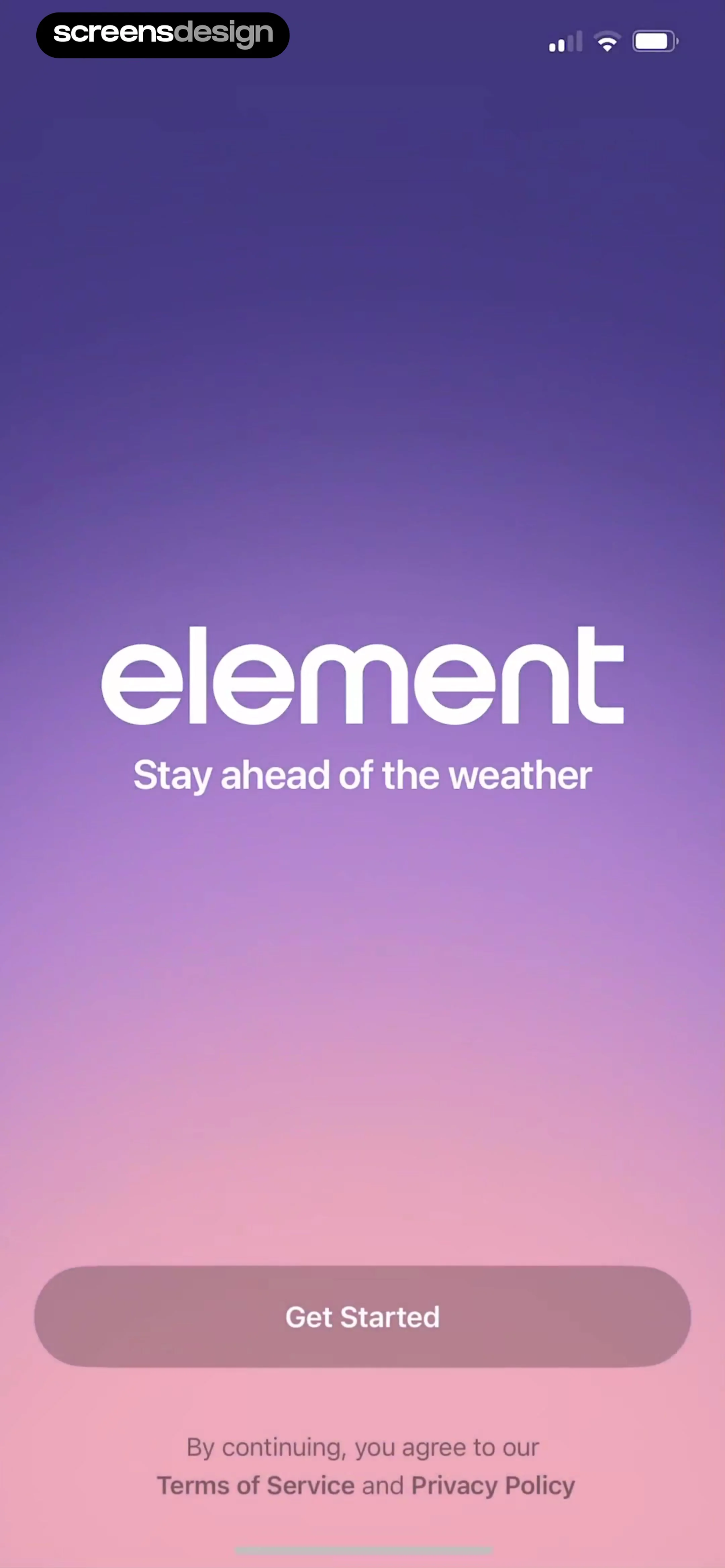 Element: Weather Radar | ScreensDesign