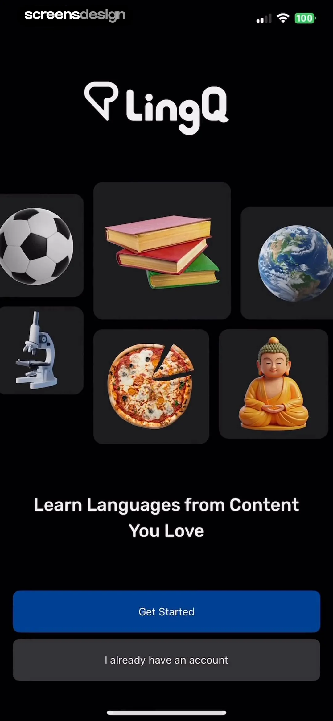 Language Learning | LingQ | ScreensDesign