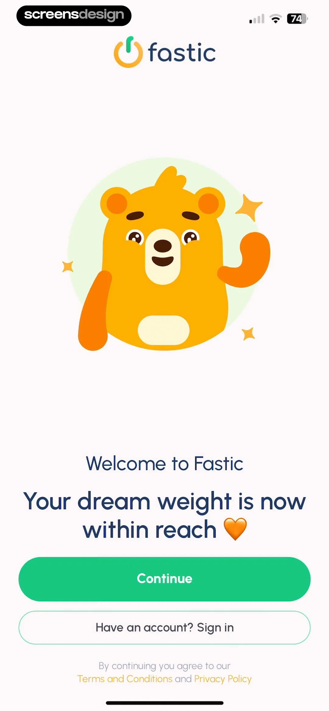 Fastic AI Food Calorie Scanner | ScreensDesign